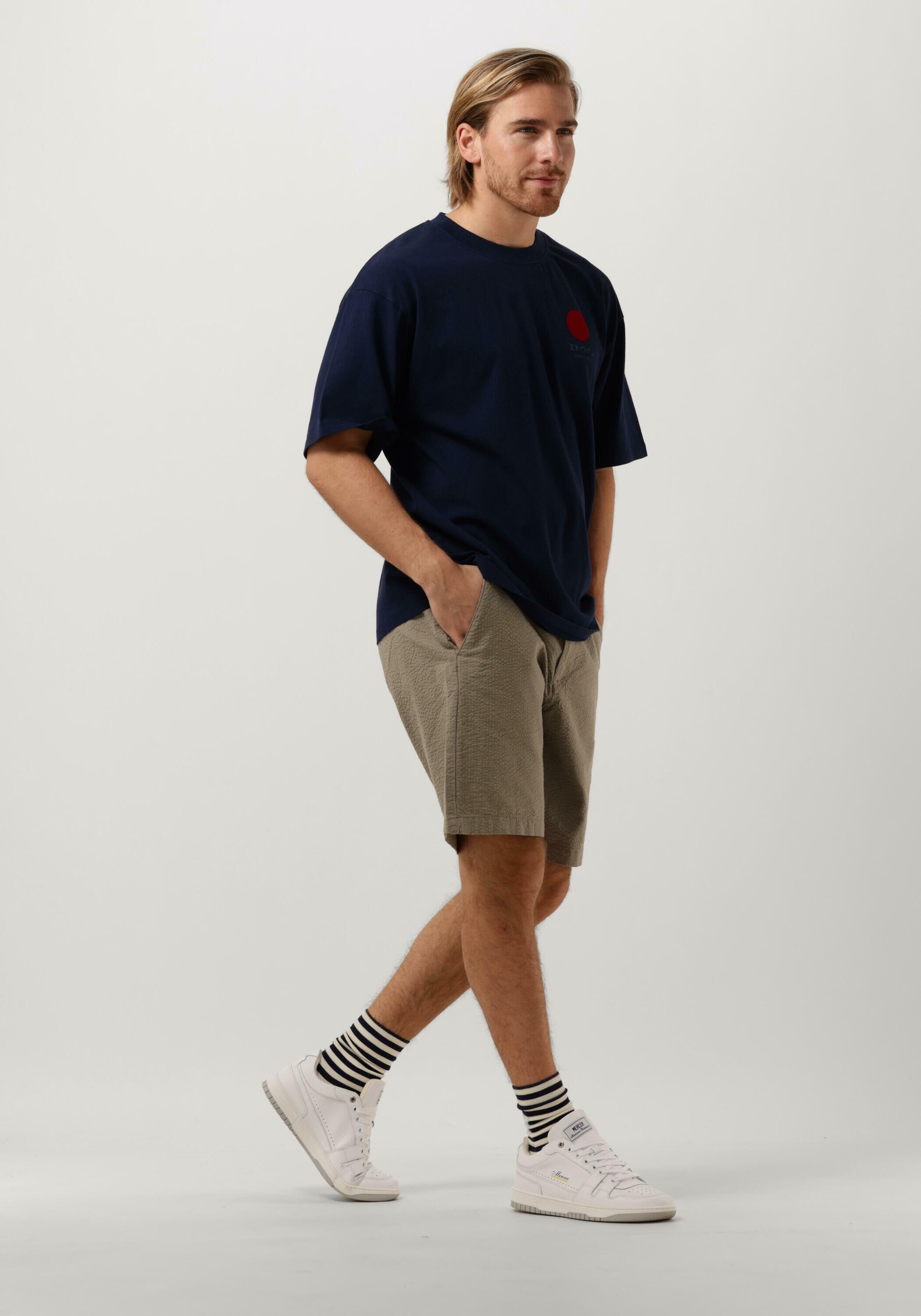 Blauwe EDWIN T-shirt JAPANESE SUN SUPPLY TS SINGLE JERSEY | Omoda