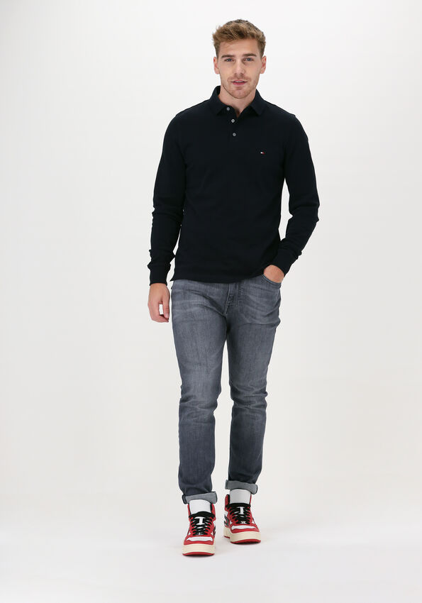 Donkerblauwe Tommy Hilfiger Polo 1985 Slim Ls Polo Omoda