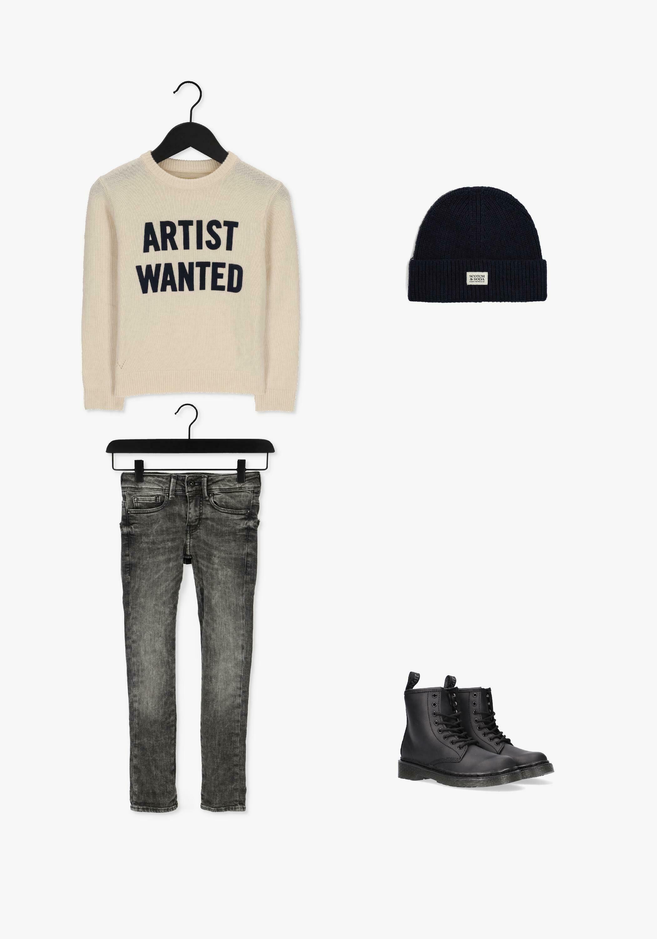 Grijze INDIAN BLUE JEANS Straight leg jeans GREY MAX STRAIGHT FIT | Omoda