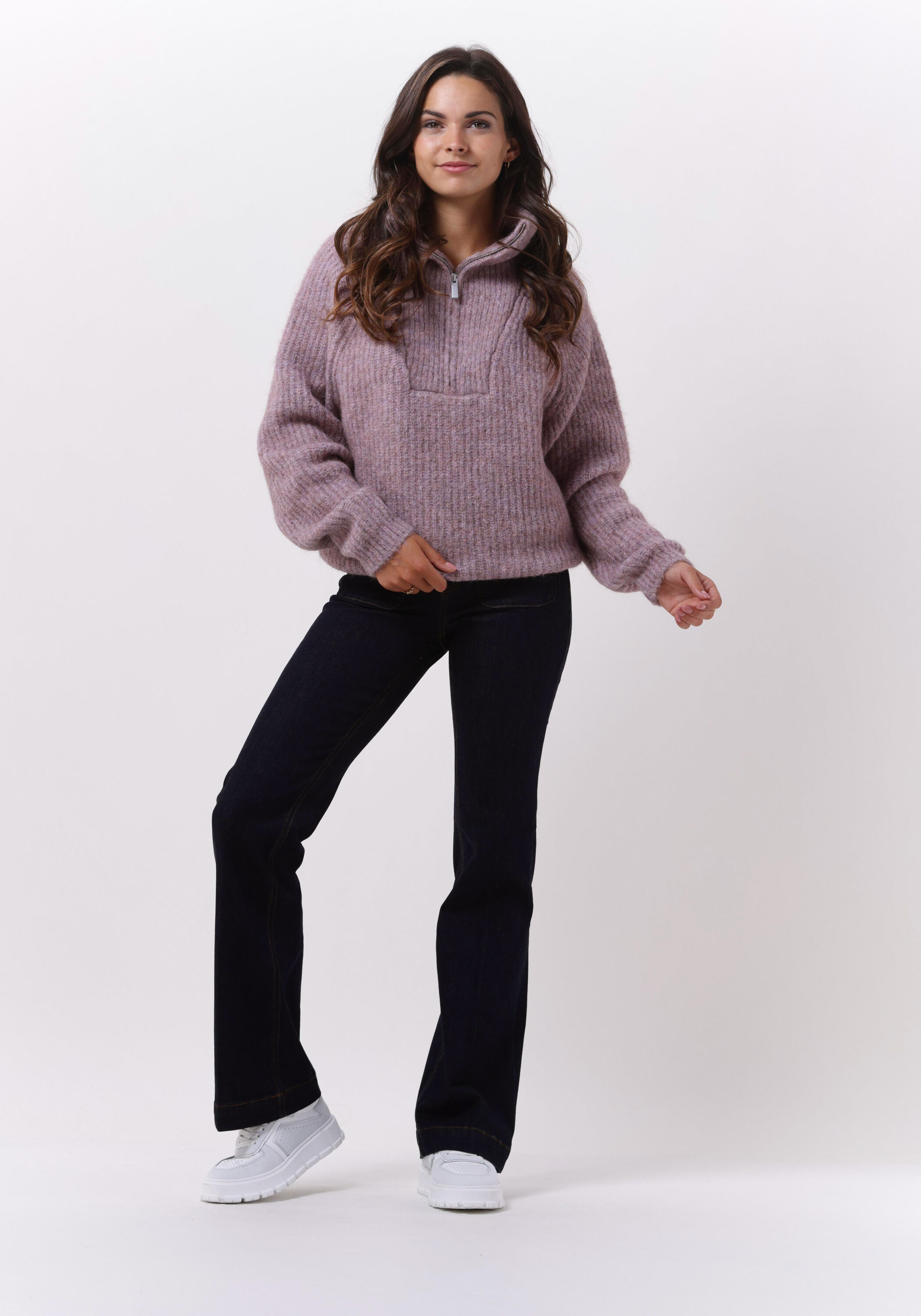 Donkerblauwe MKT STUDIO Wide jeans THE DIANA WILSON | Omoda