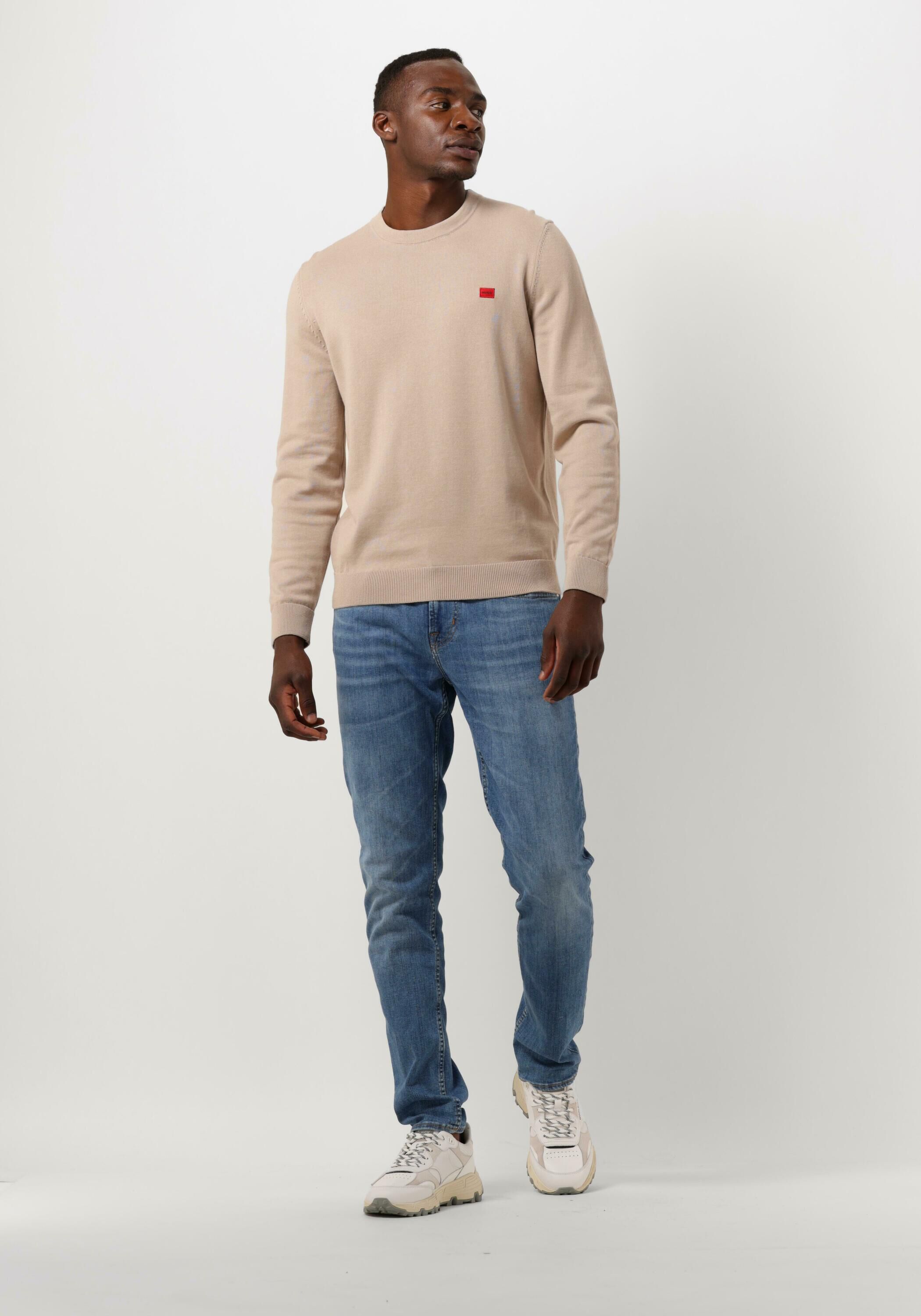 Beige HUGO Trui SAN CASSIUS-C1 | Omoda