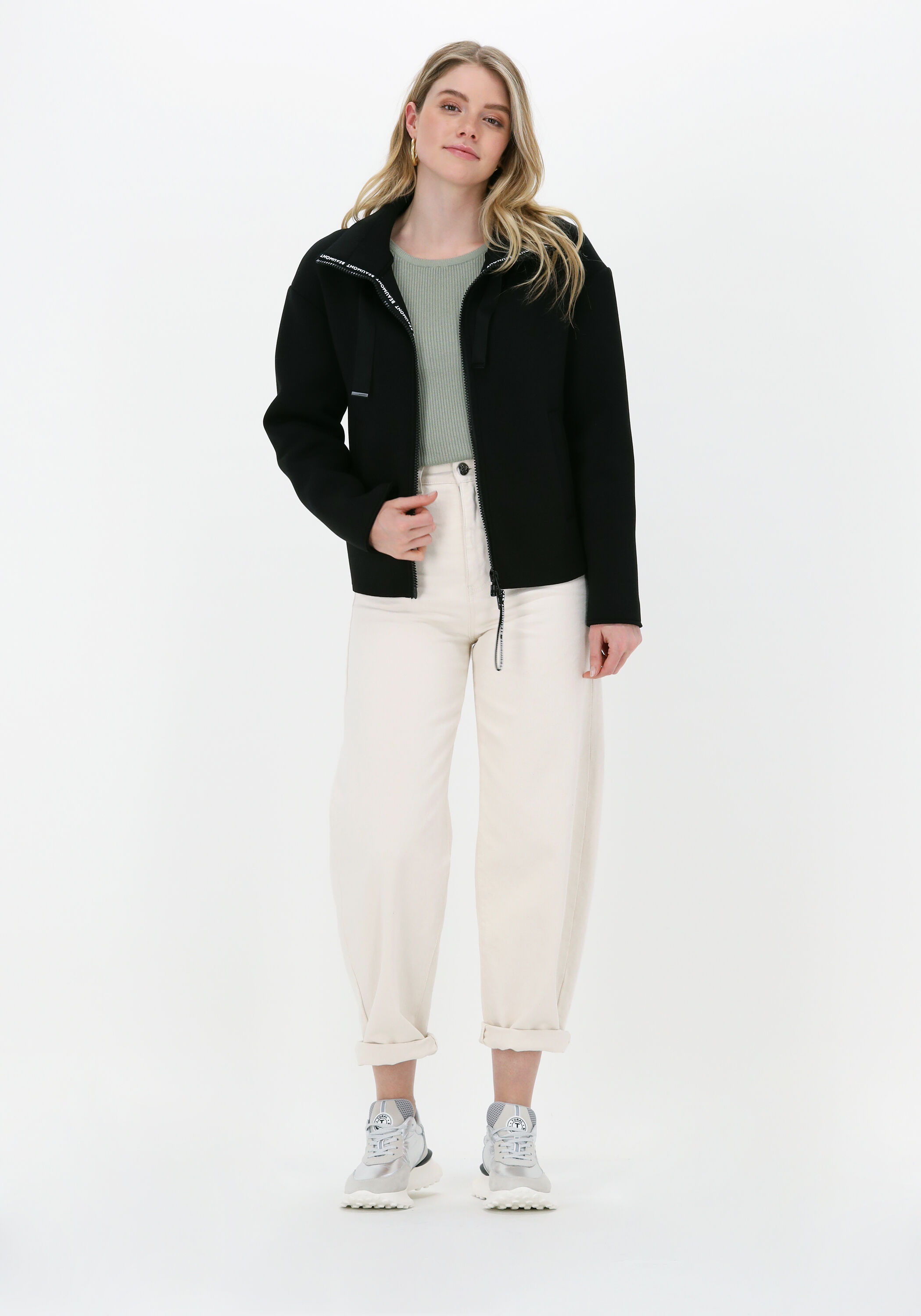 Groene OBJECT Top OBJHARRIET L/S KNIT PULLOVER | Omoda