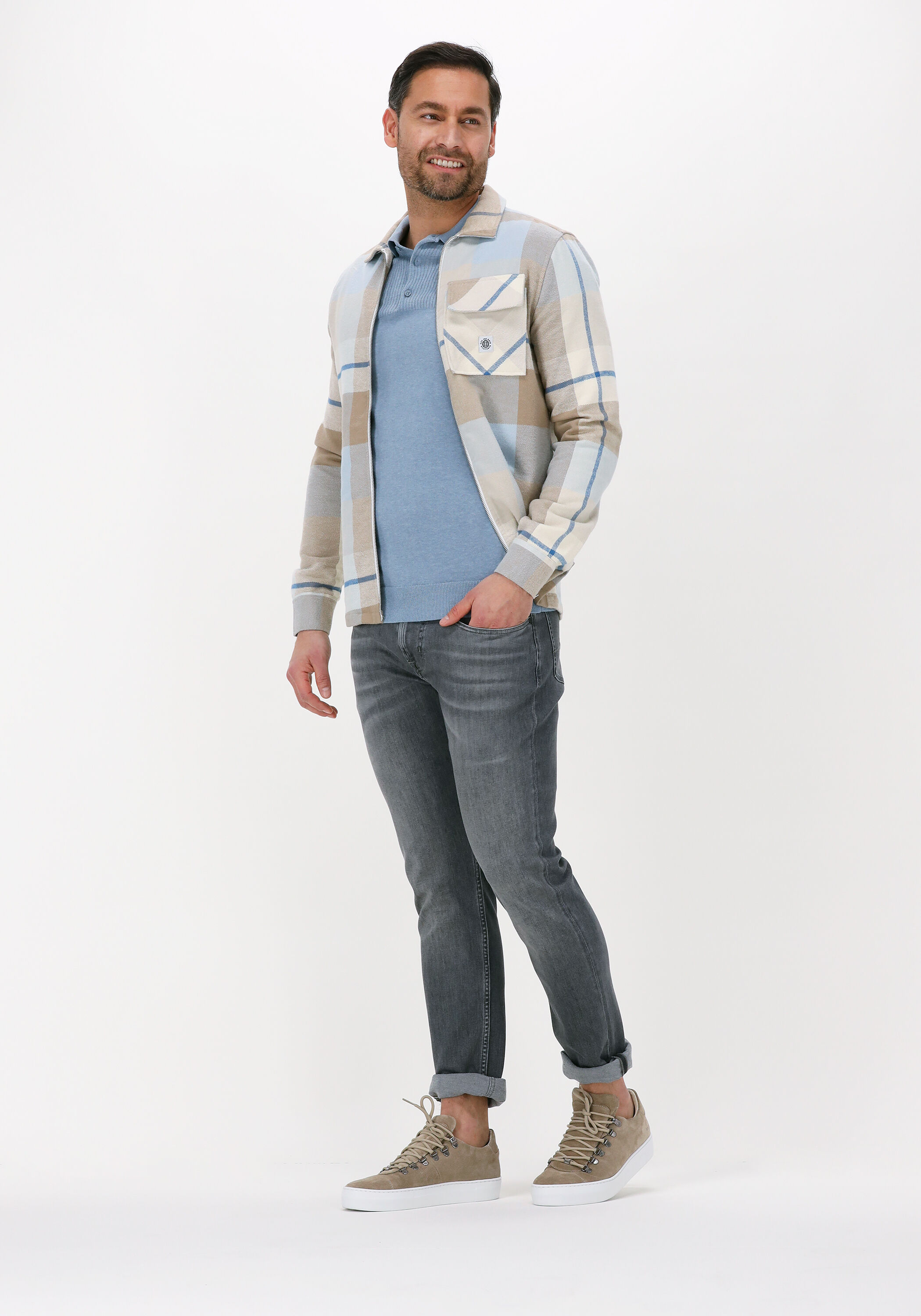 Lichtblauwe SAINT STEVE Polo GERBEN | Omoda