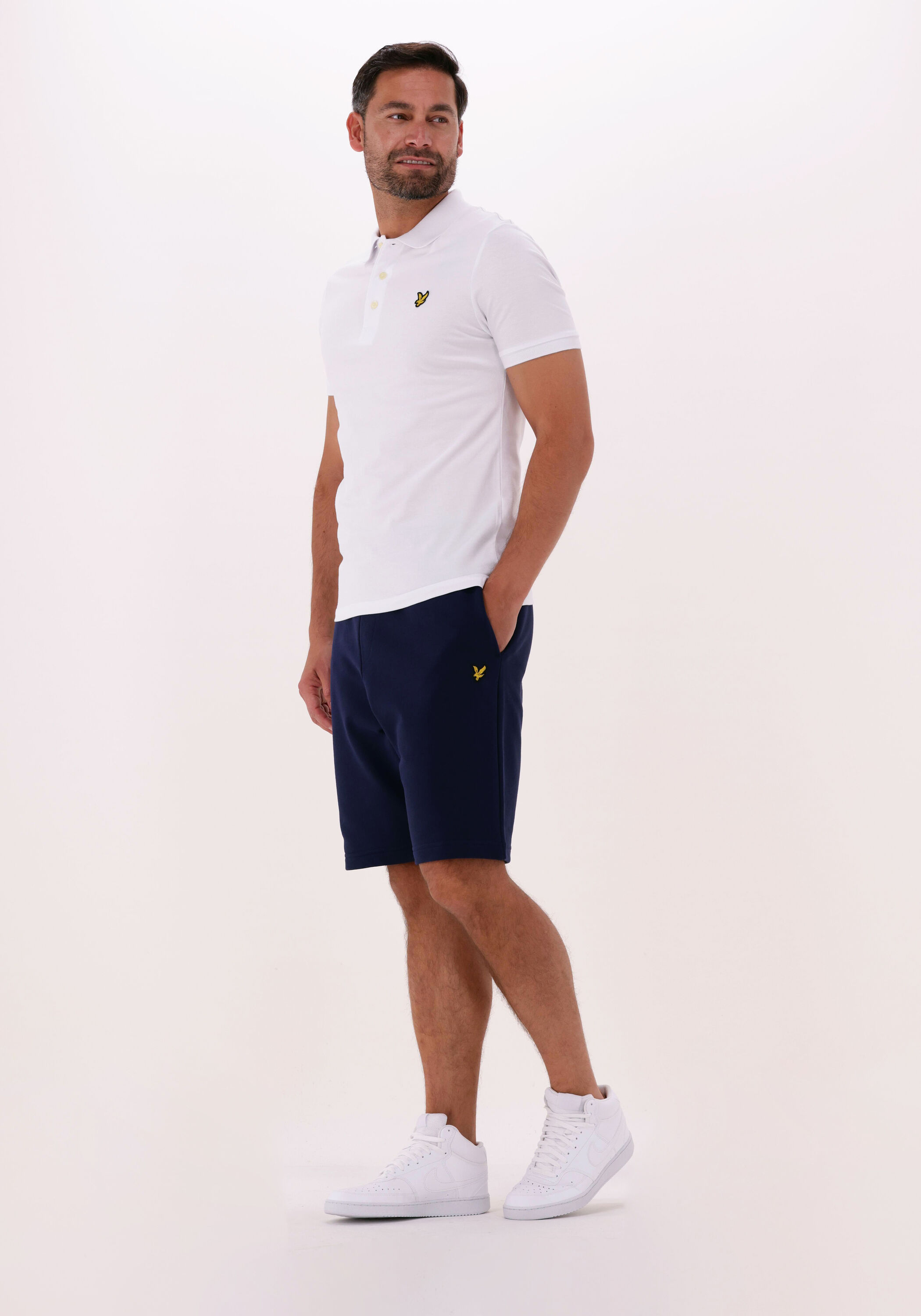 Donkerblauwe LYLE & SCOTT Korte broek SWEATSHORT | Omoda