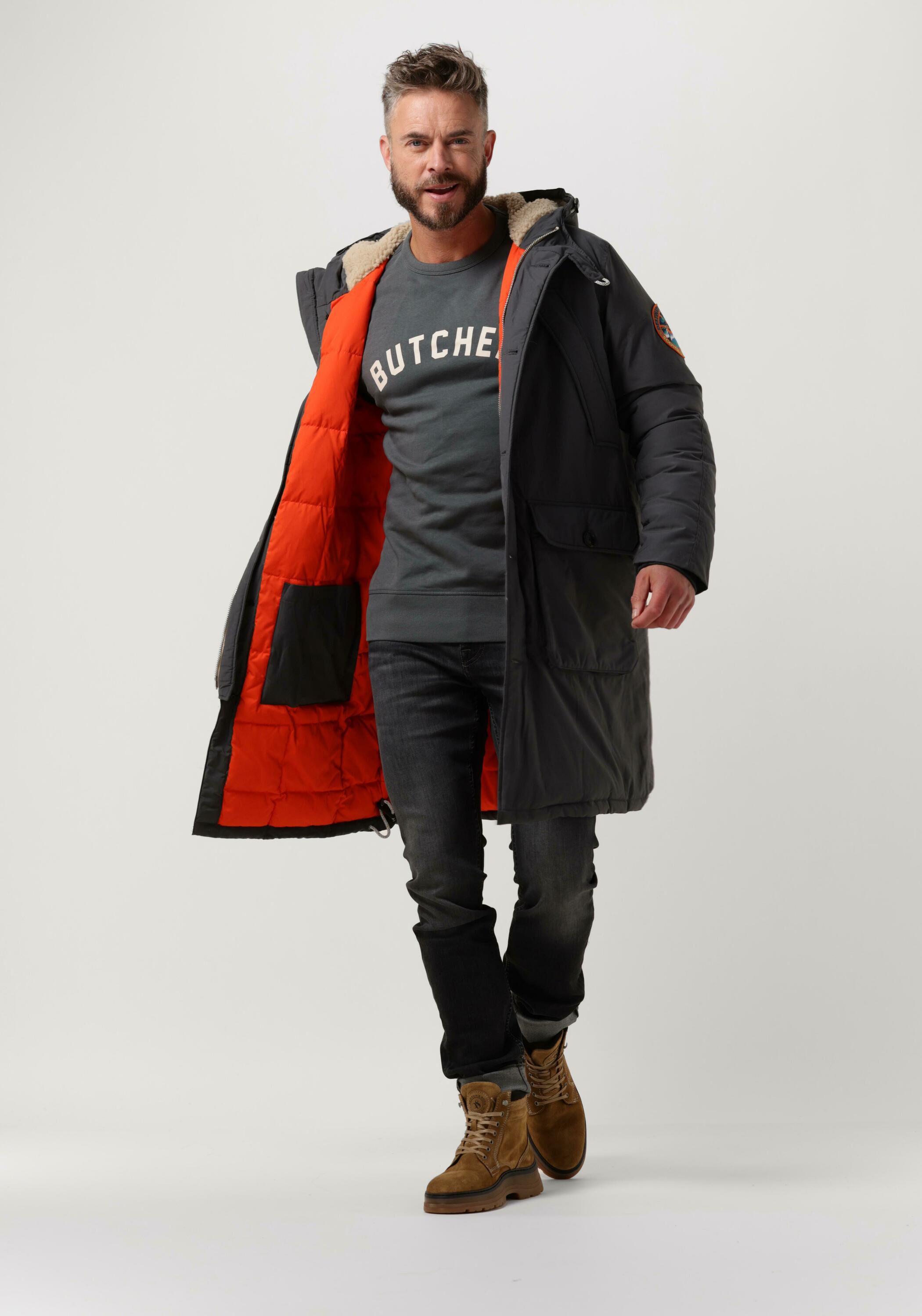 Grijze BUTCHER OF BLUE Trui BUTCHER ARMY CREW | Omoda