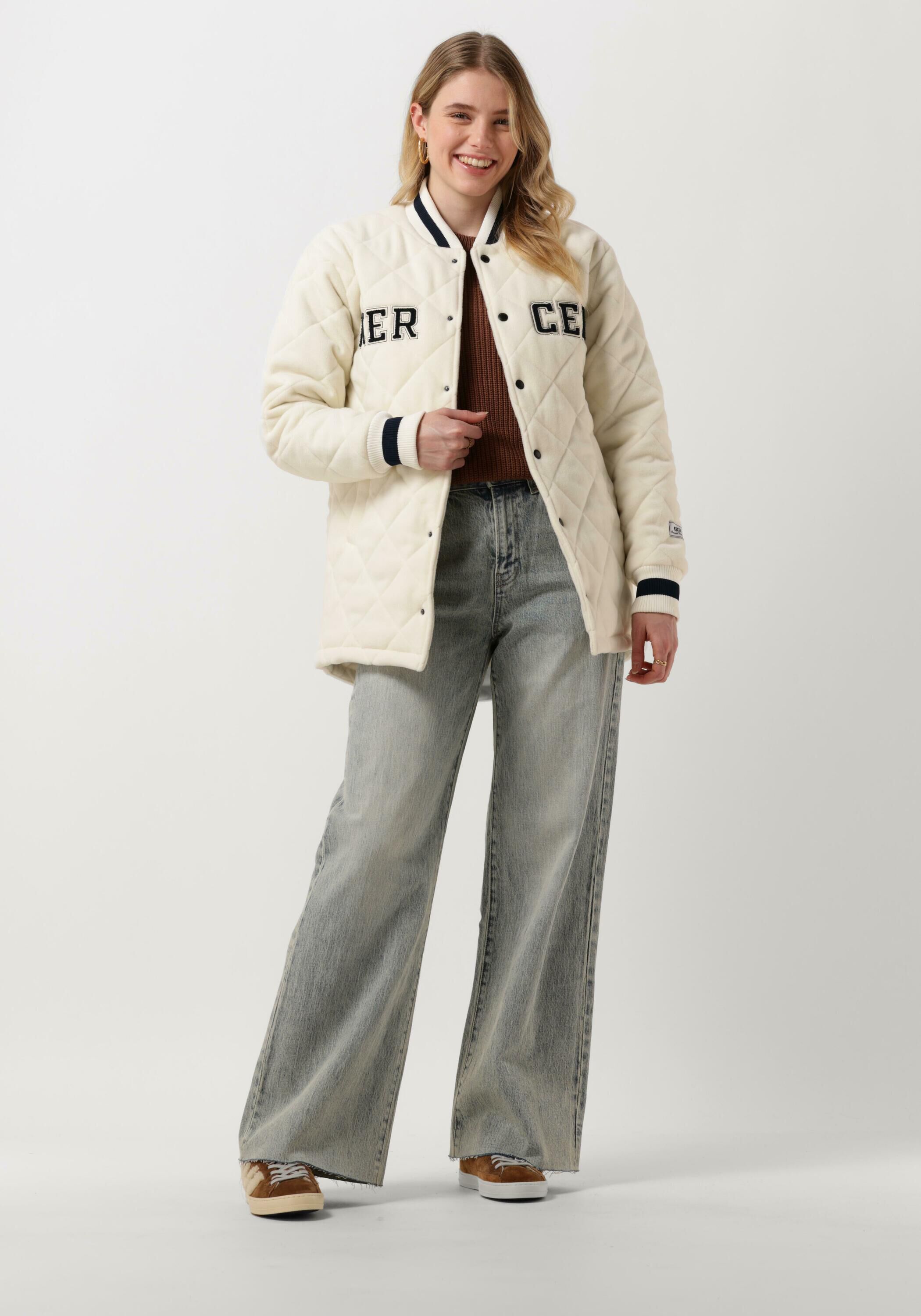 Creme MERCER AMSTERDAM Jack THE MERCER QUILTED VASRSITY WOOL | Omoda
