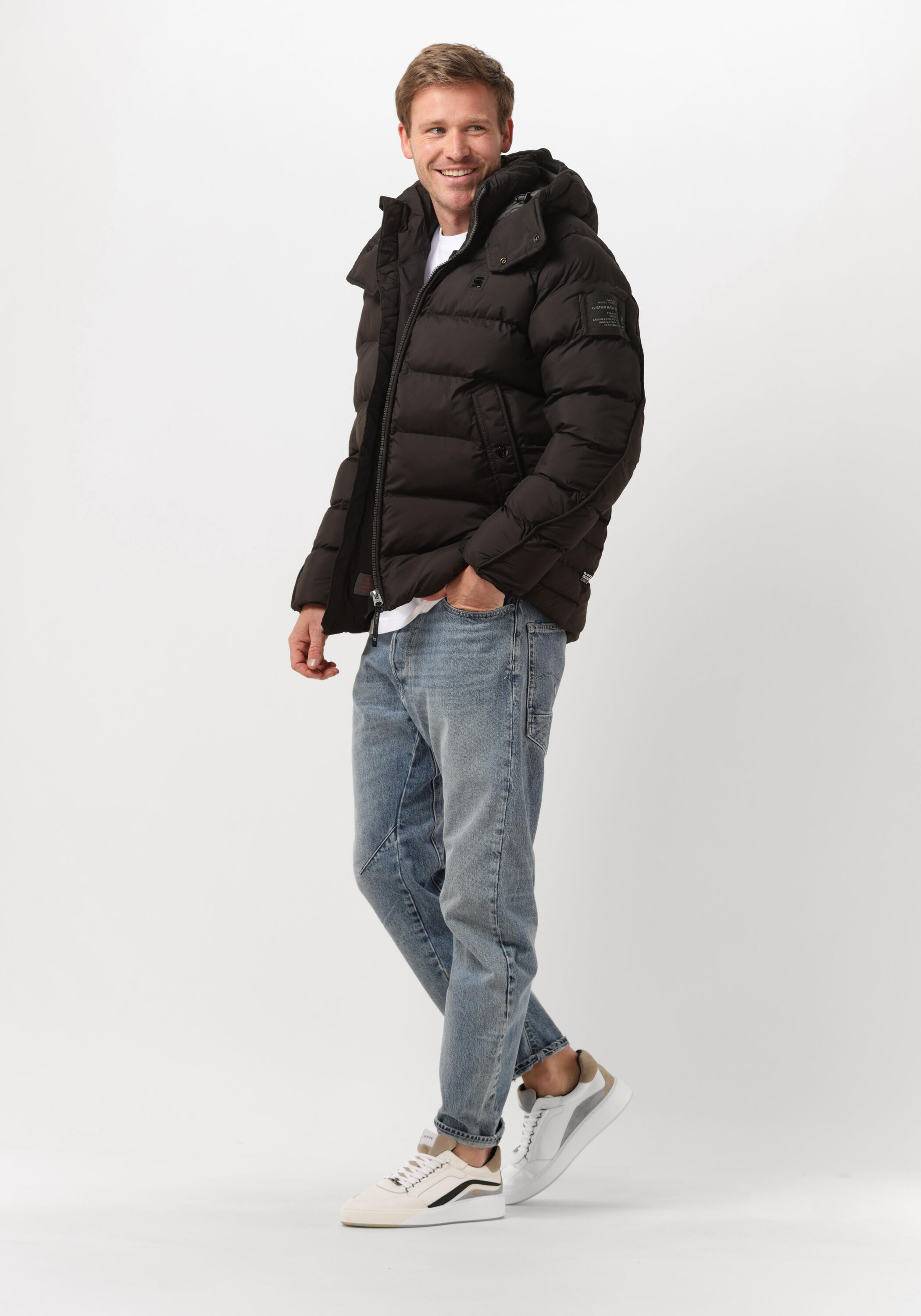 Zwarte G-STAR RAW Gewatteerde jas G- WHISTLER PDD HDD JKT | Omoda