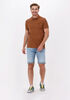 Blauwe CAST IRON Shorts RISER SHORTS LIGHT BLUE OCEAN | Omoda