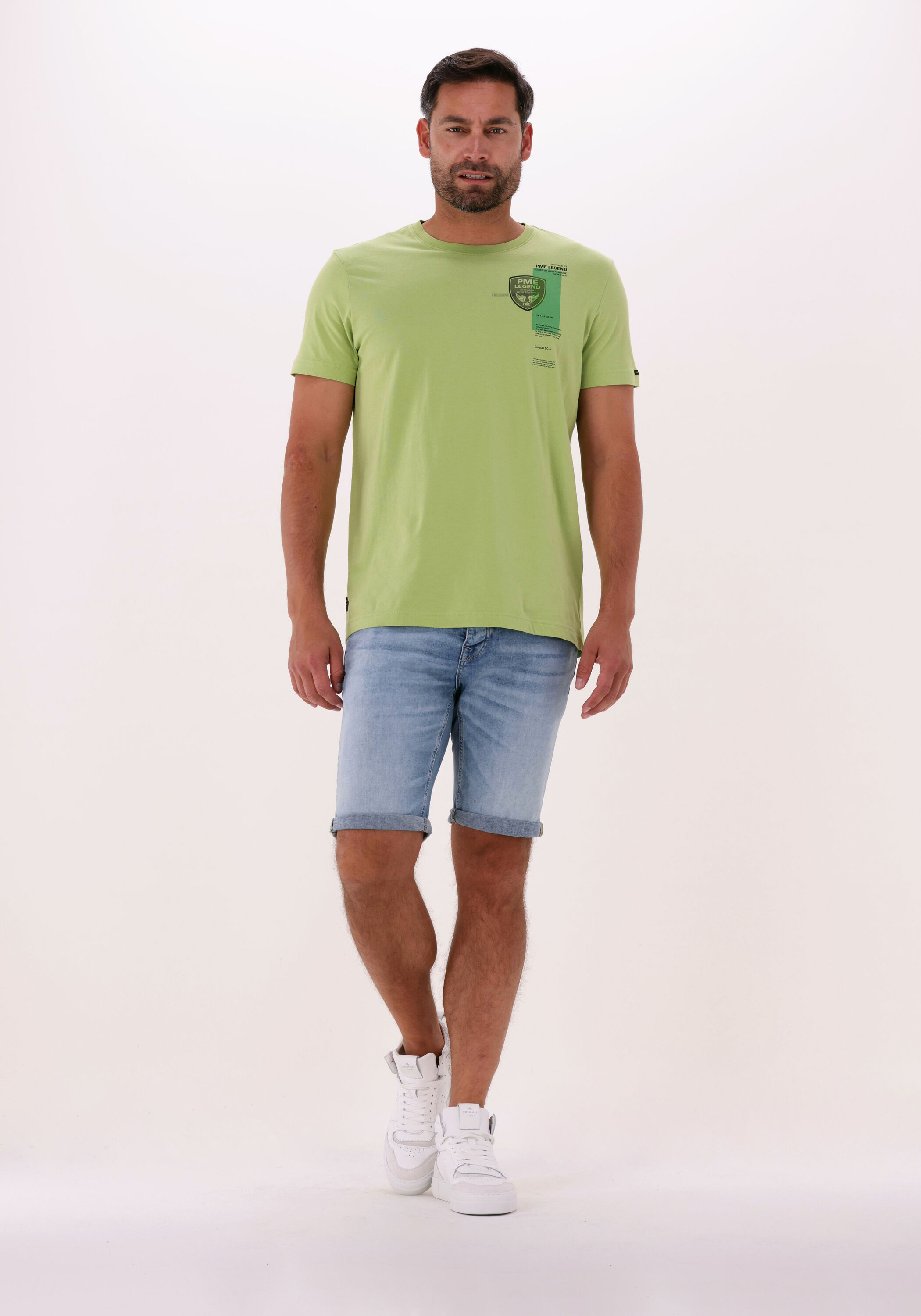 Blauwe CAST IRON Shorts RISER SHORTS LIGHT BLUE OCEAN | Omoda