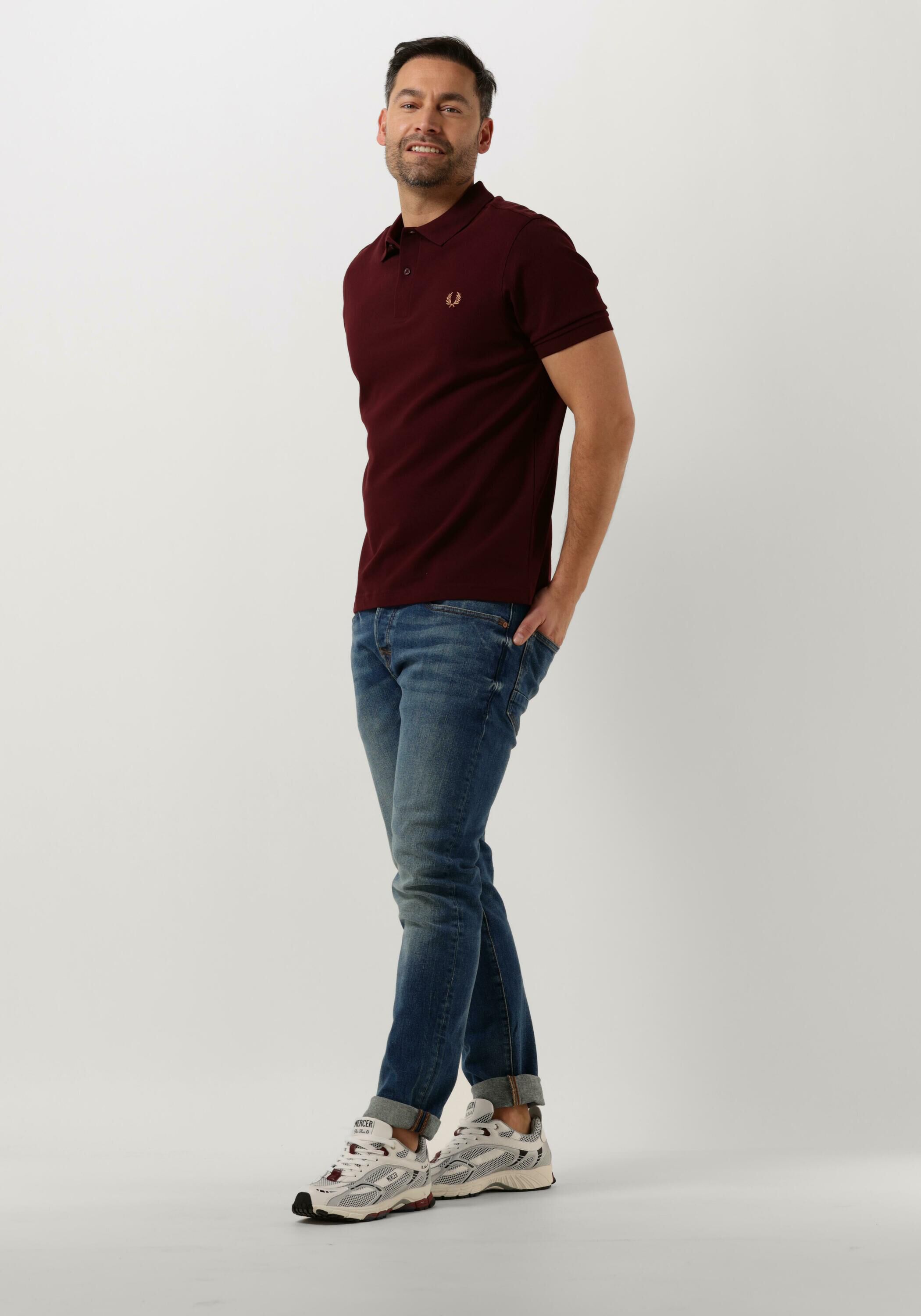 Bordeaux FRED PERRY Polo PLAIN FRED PERRY SHIRT | Omoda