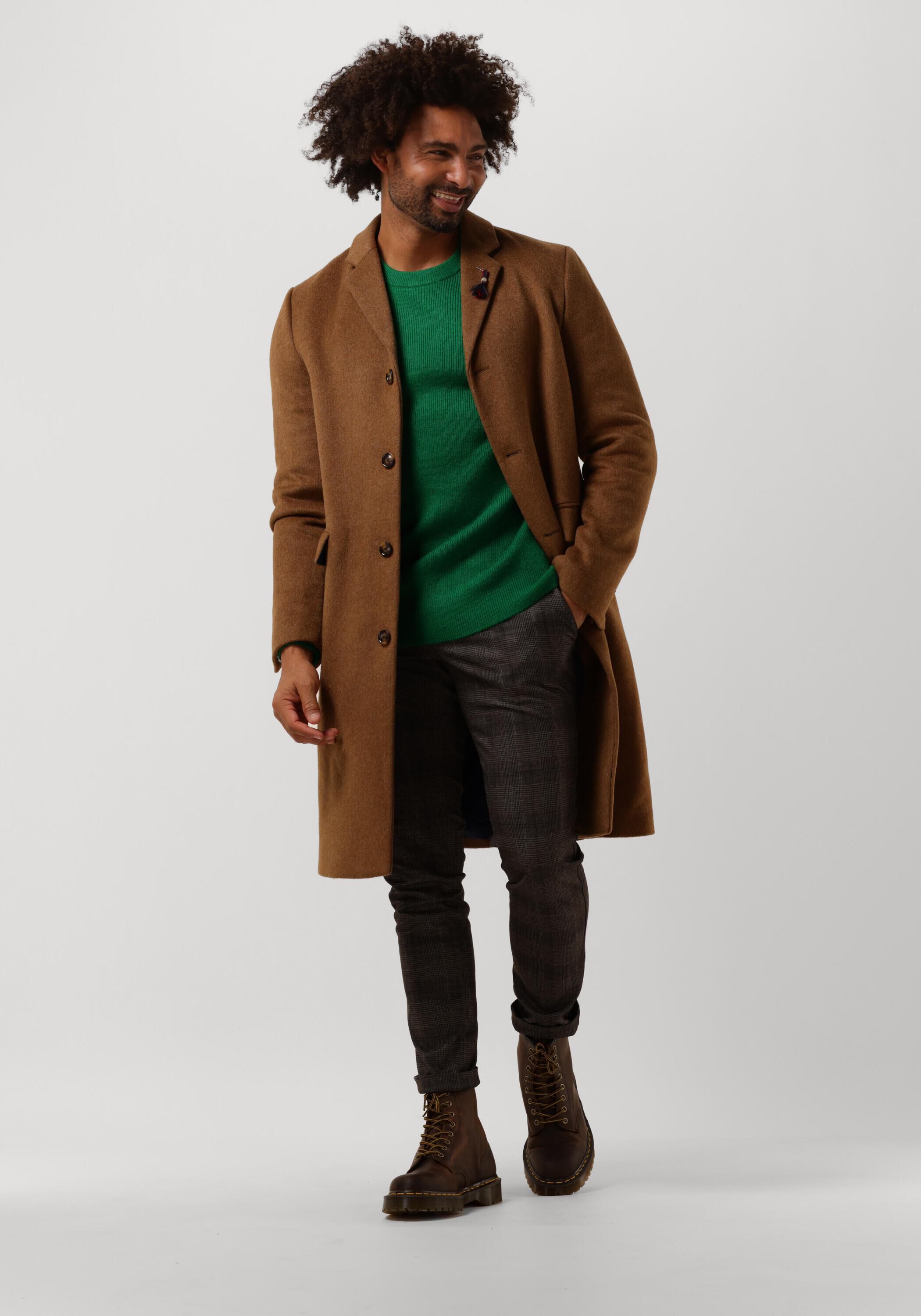 Camel SCOTCH & SODA Mantel CLASSIC WOOL-BLEND OVERCOAT | Omoda