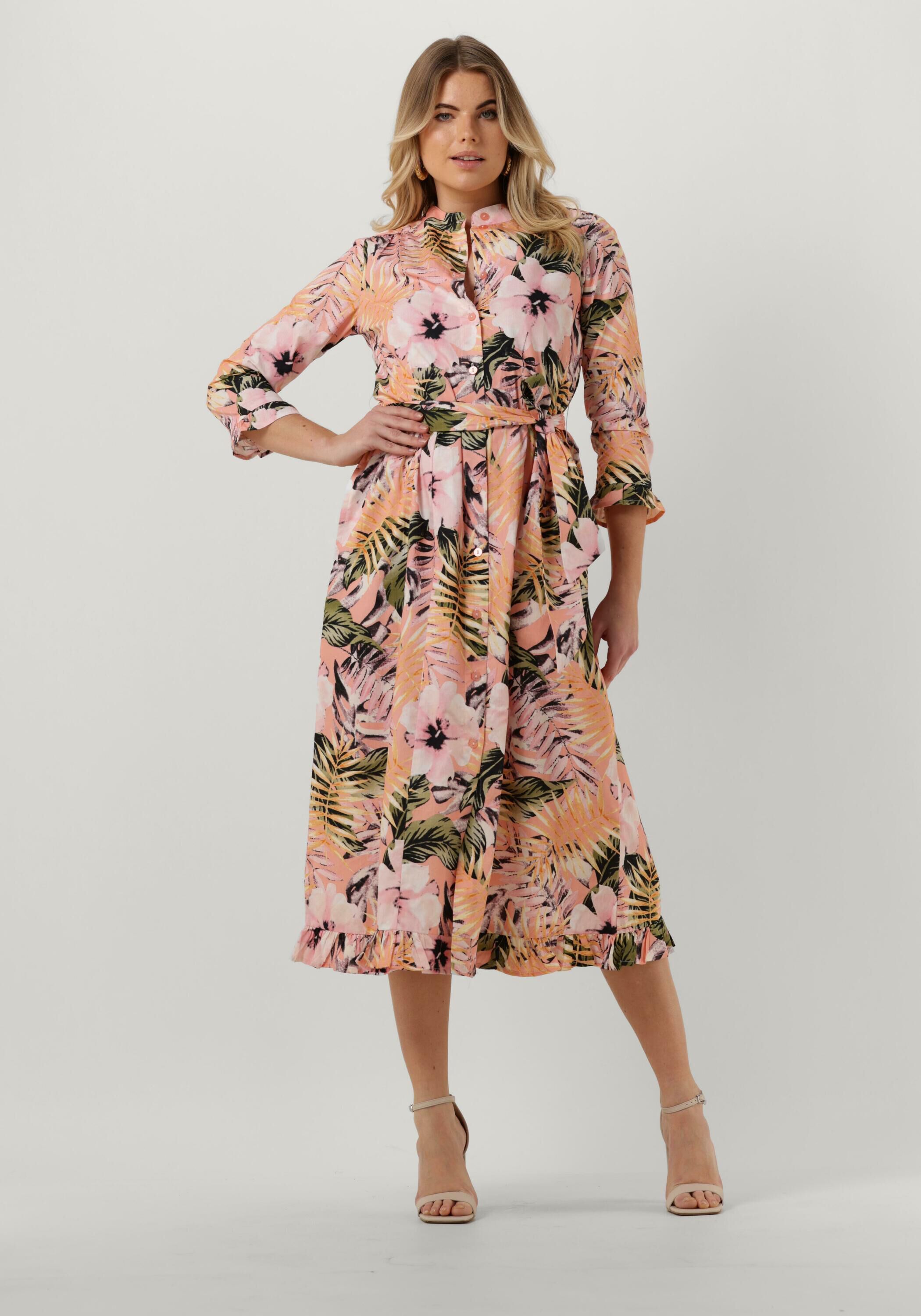 Multi LOLLYS LAUNDRY Midi jurk HARPER DRESS | Omoda