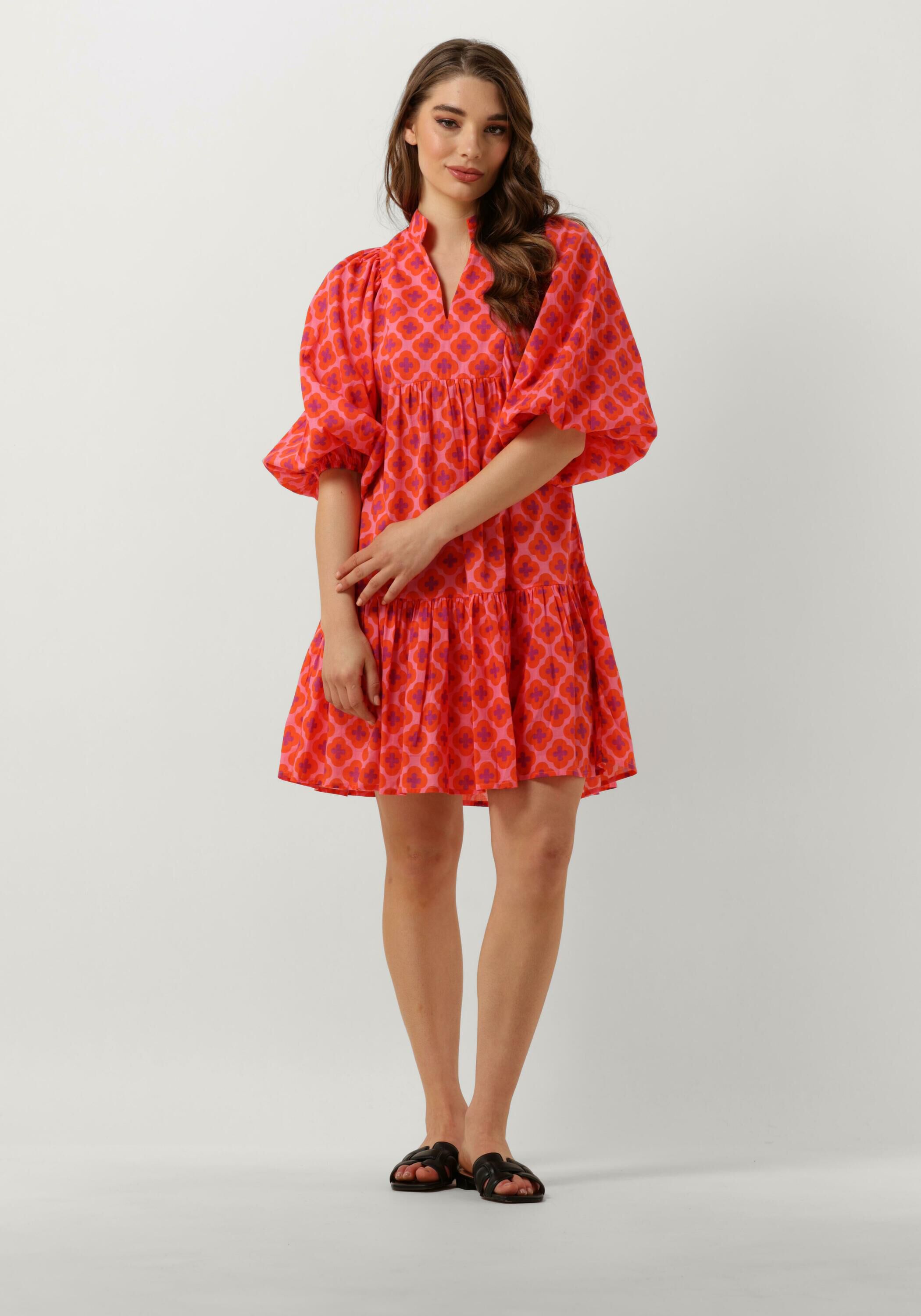 Roze NOTRE-V Mini jurk NV-DANIC SHORT DRESS | Omoda