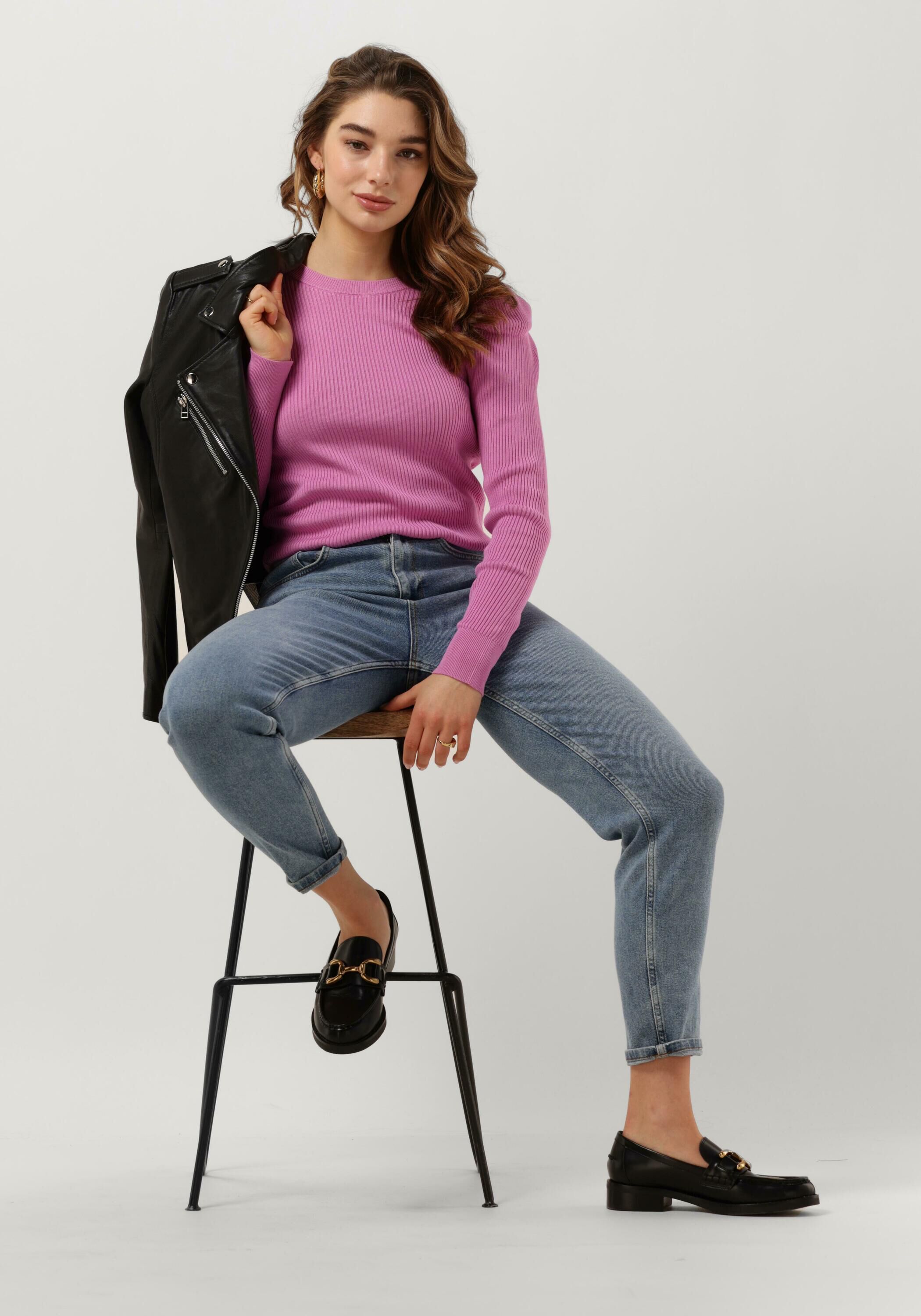 Blauwe SELECTED FEMME Mom jeans FELINA HW MOM LAIR BLUE JEANS | Omoda