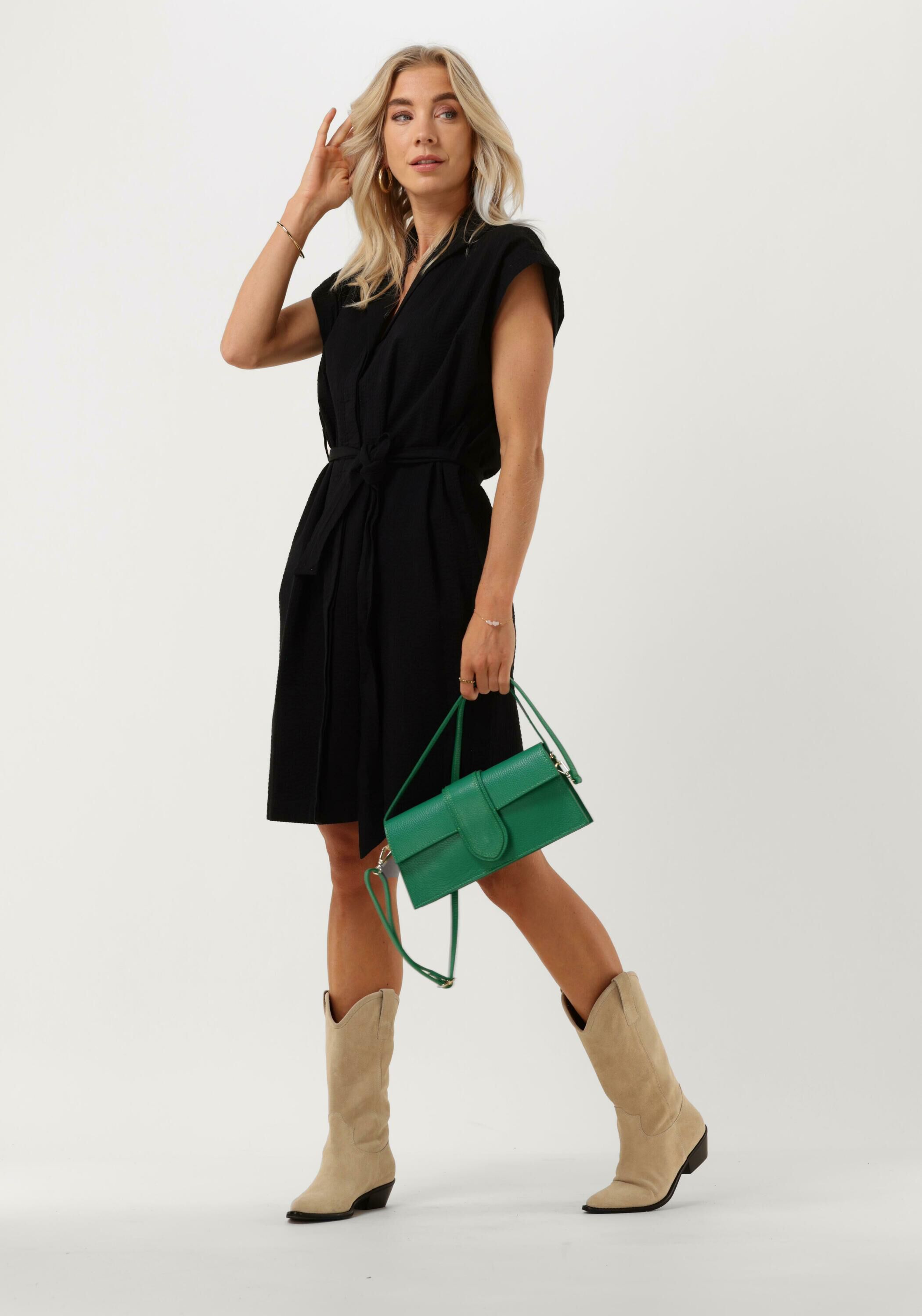 Zwarte MODSTRÖM Mini jurk PANNE DRESS | Omoda