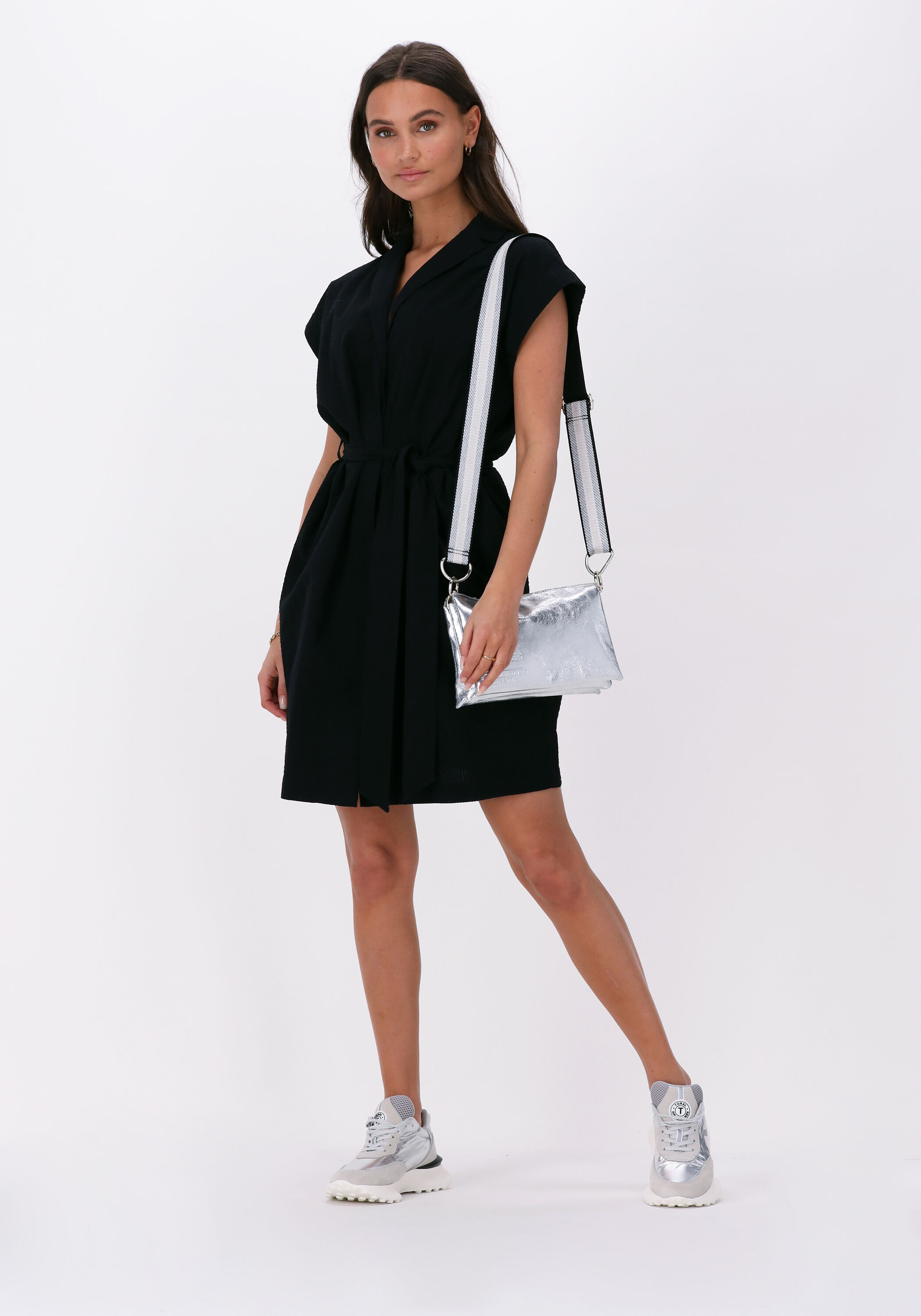 Zwarte MODSTRÖM Mini jurk PANNE DRESS | Omoda