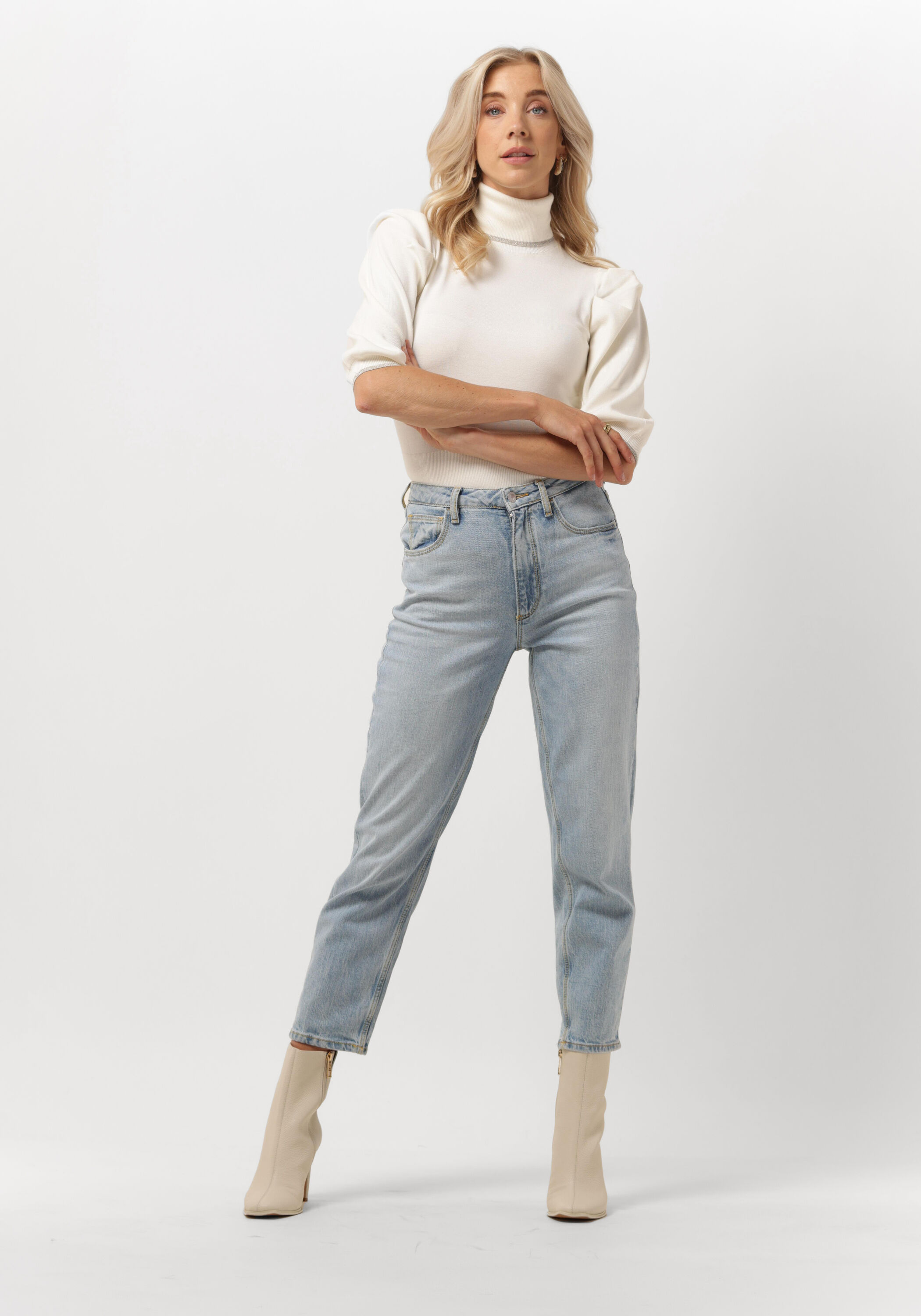 Witte LIU JO Coltrui ECS MAGLIA CIUSA M/C GLAM | Omoda