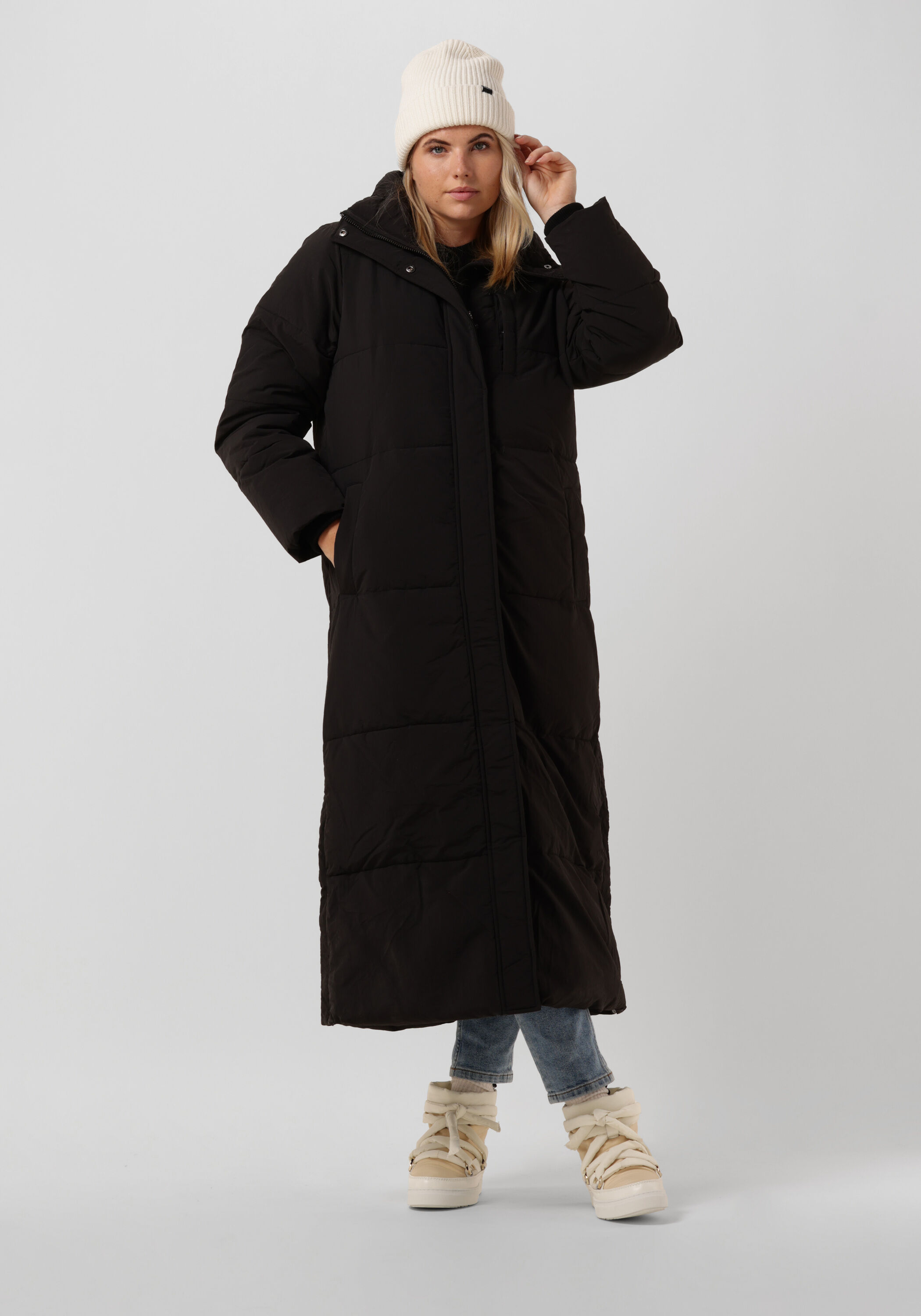 Zwarte MSCH COPENHAGEN Gewatteerde jas EVANNA JACKET | Omoda