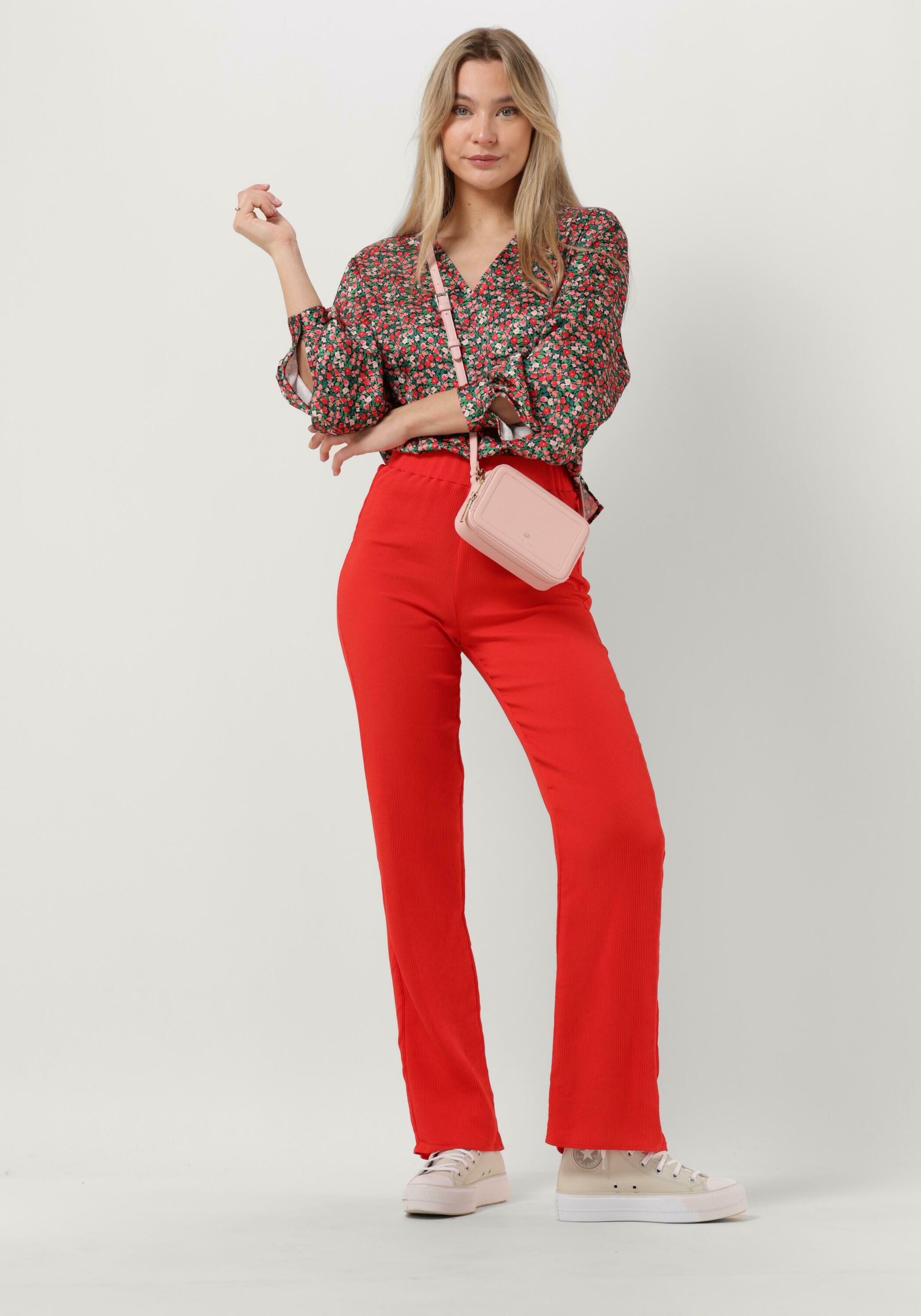 Groene ANOTHER LABEL Blouse FILOU FLOWER TOP L/S | Omoda