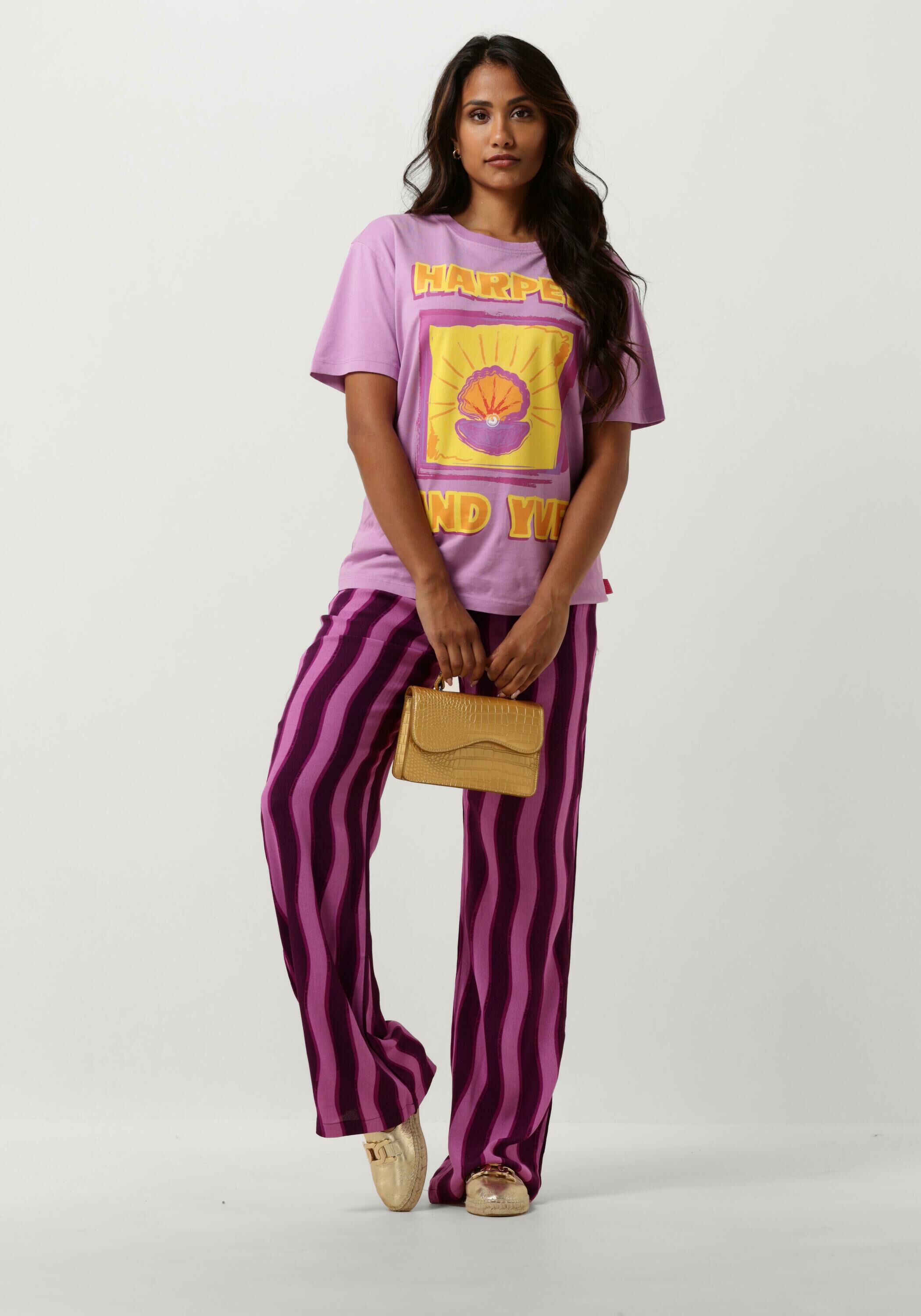 Paarse HARPER & YVE T-shirt SHELL-SS | Omoda