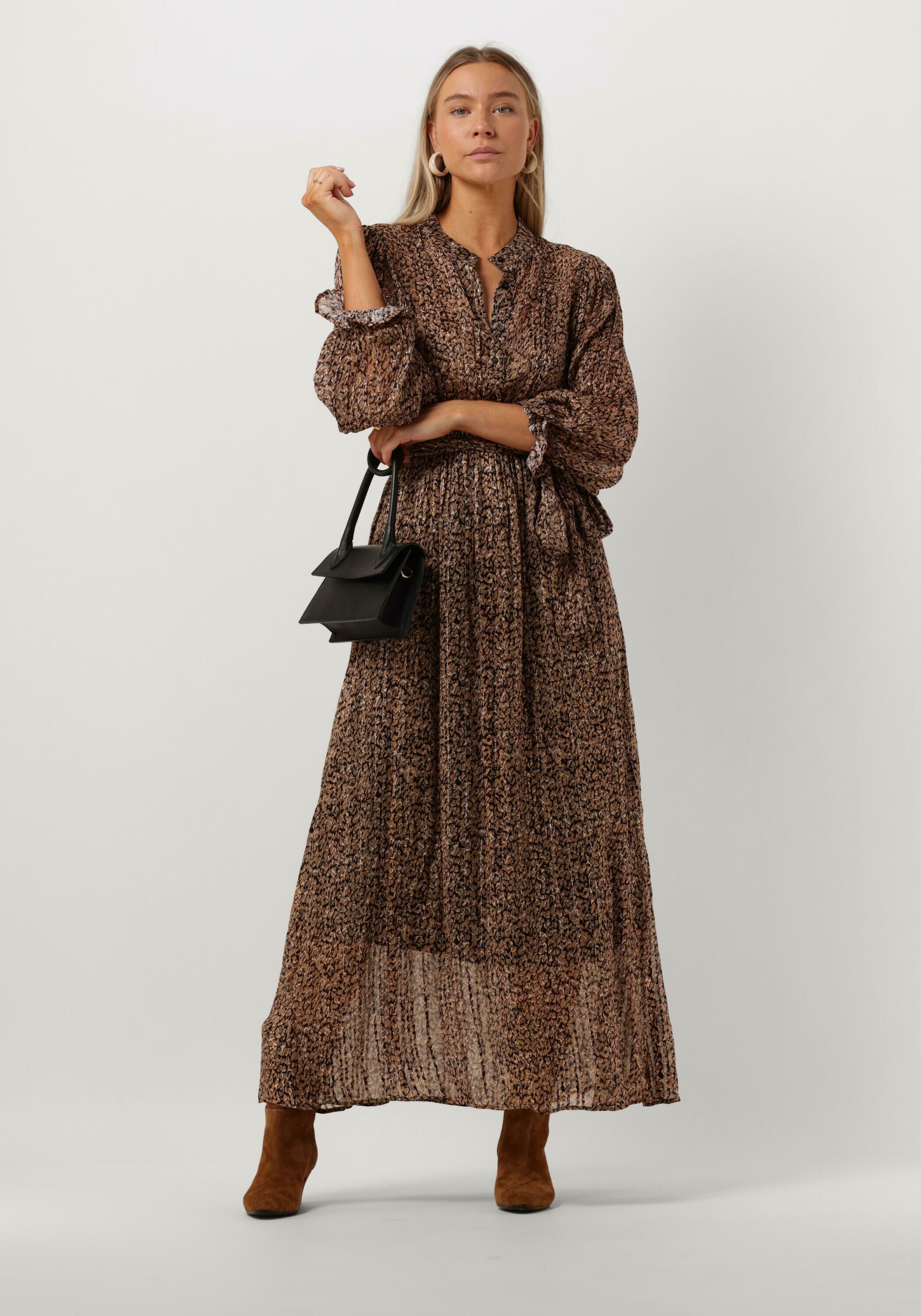 Camel NOTRE-V Maxi jurk NV-BALIX MAXI DRESS | Omoda