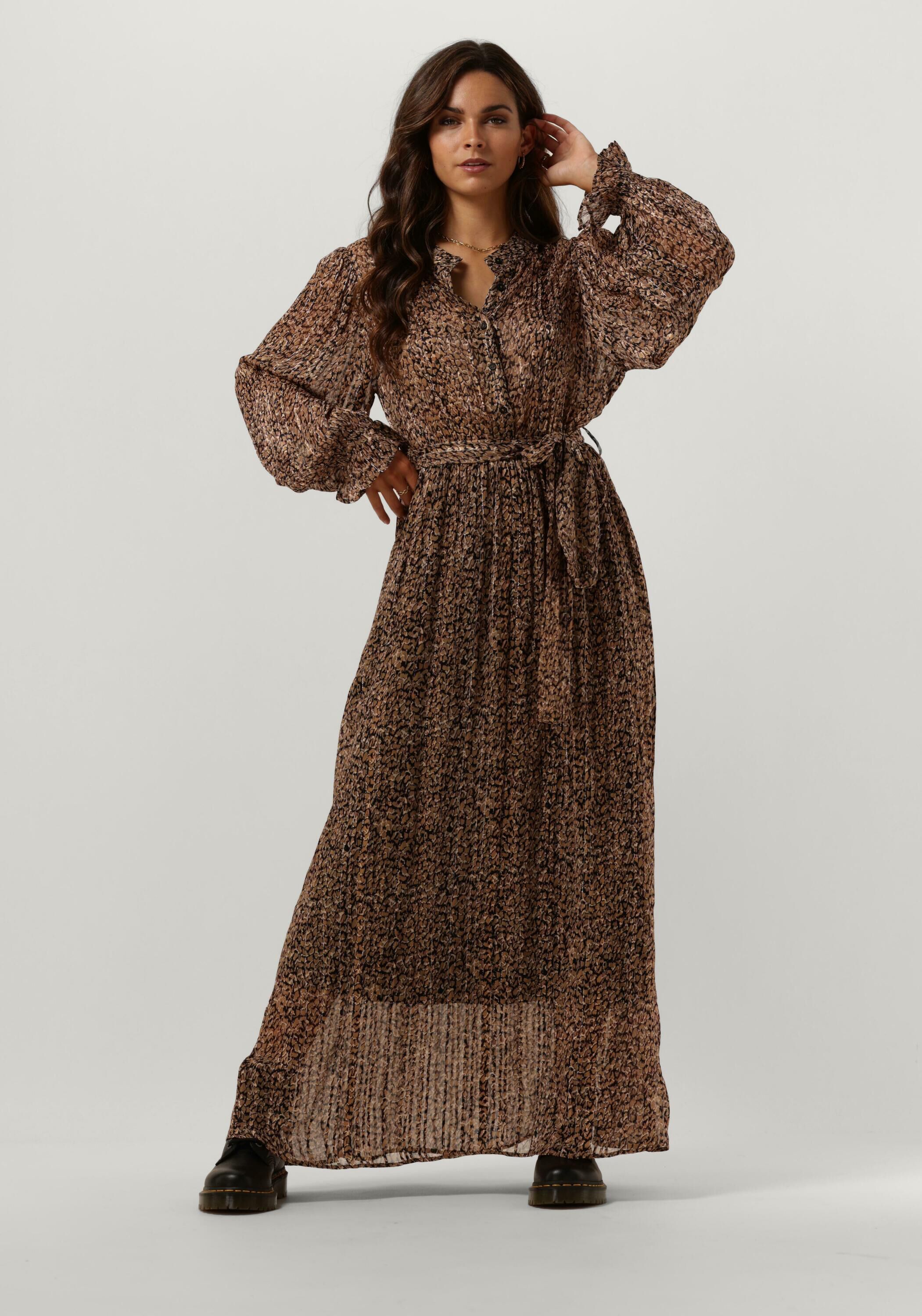 Camel NOTRE-V Maxi jurk NV-BALIX MAXI DRESS | Omoda