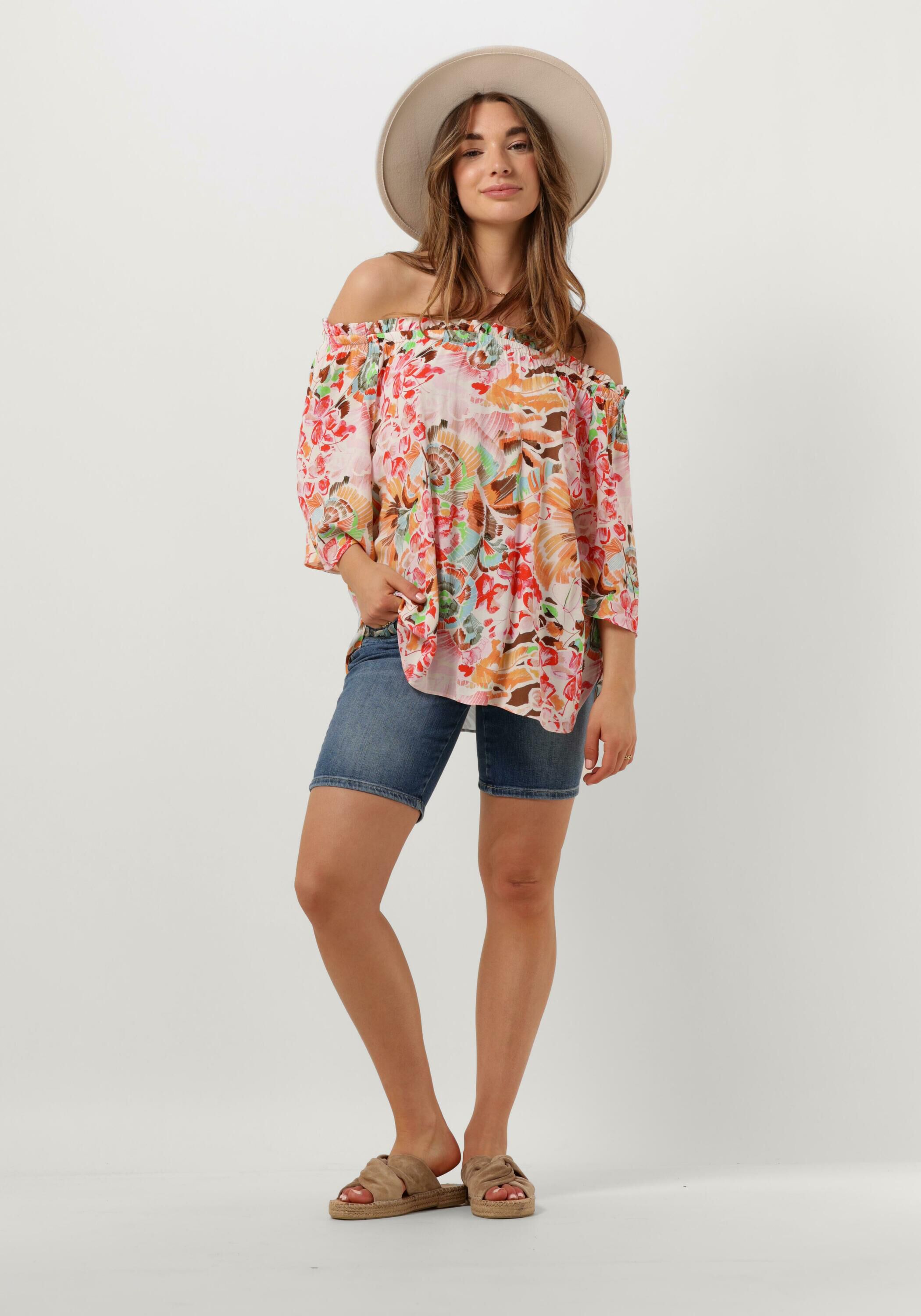 Roze MOS MOSH Top ASHLEA BOTANICO BLOUSE | Omoda