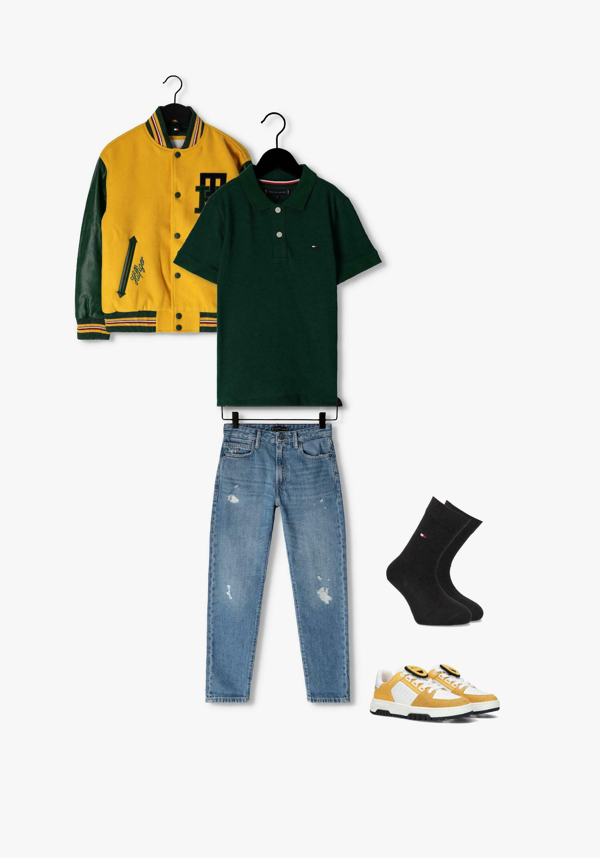 Gele TOMMY HILFIGER Jack U LETTERMAN VARSITY JACKET | Omoda