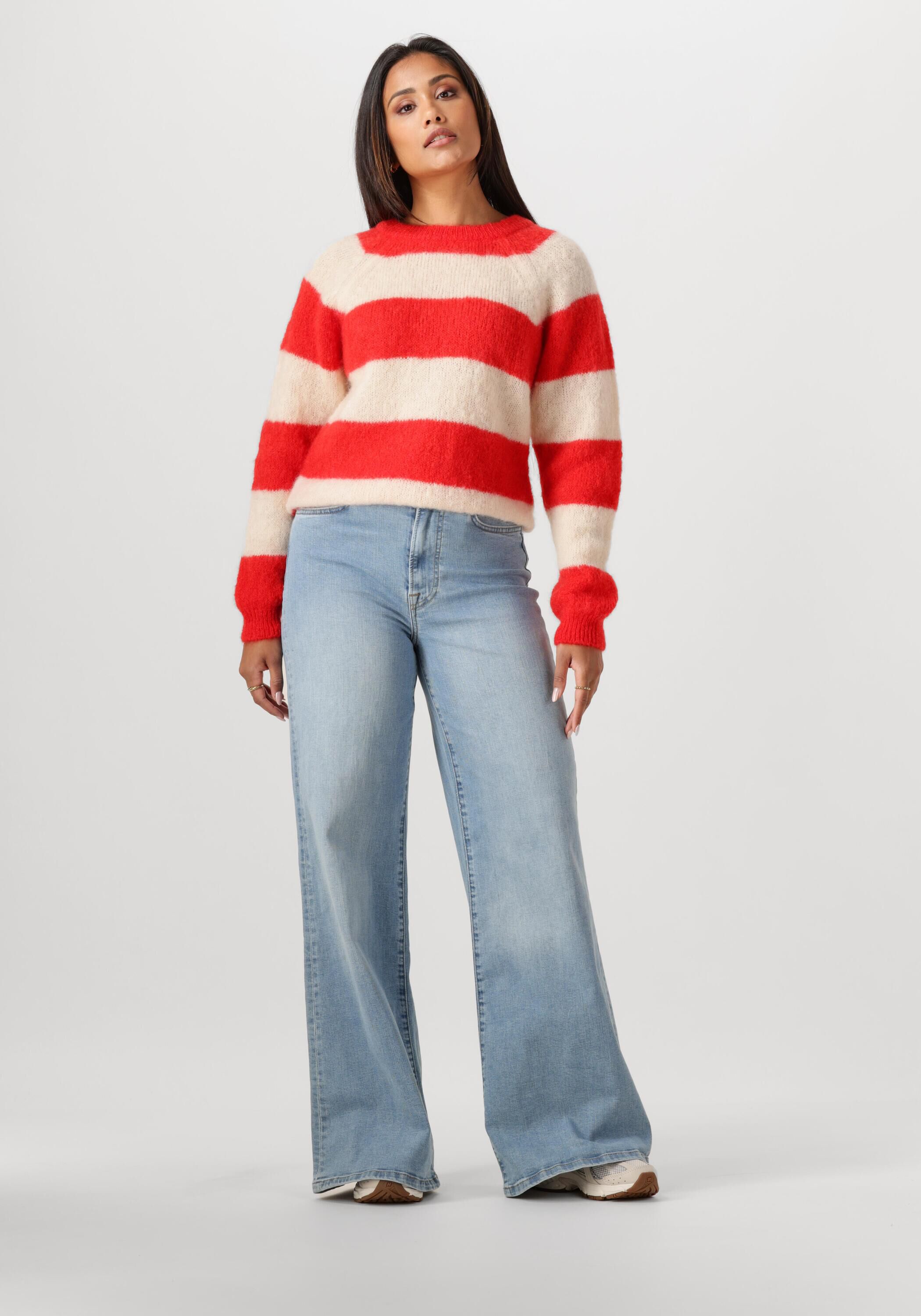 Rode BY-BAR Trui SIAN STRIPE PULLOVER | Omoda