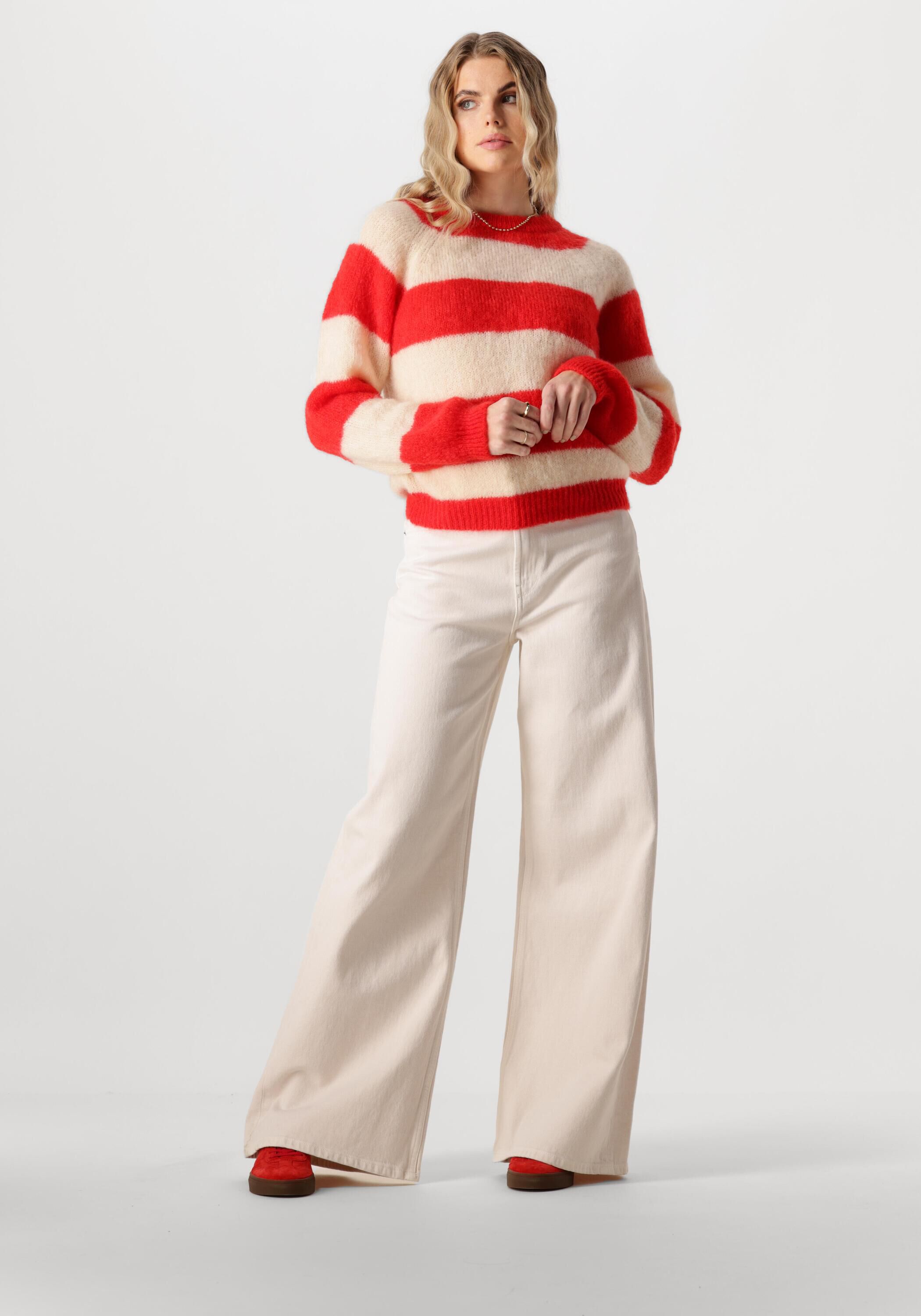 Rode BY-BAR Trui SIAN STRIPE PULLOVER | Omoda