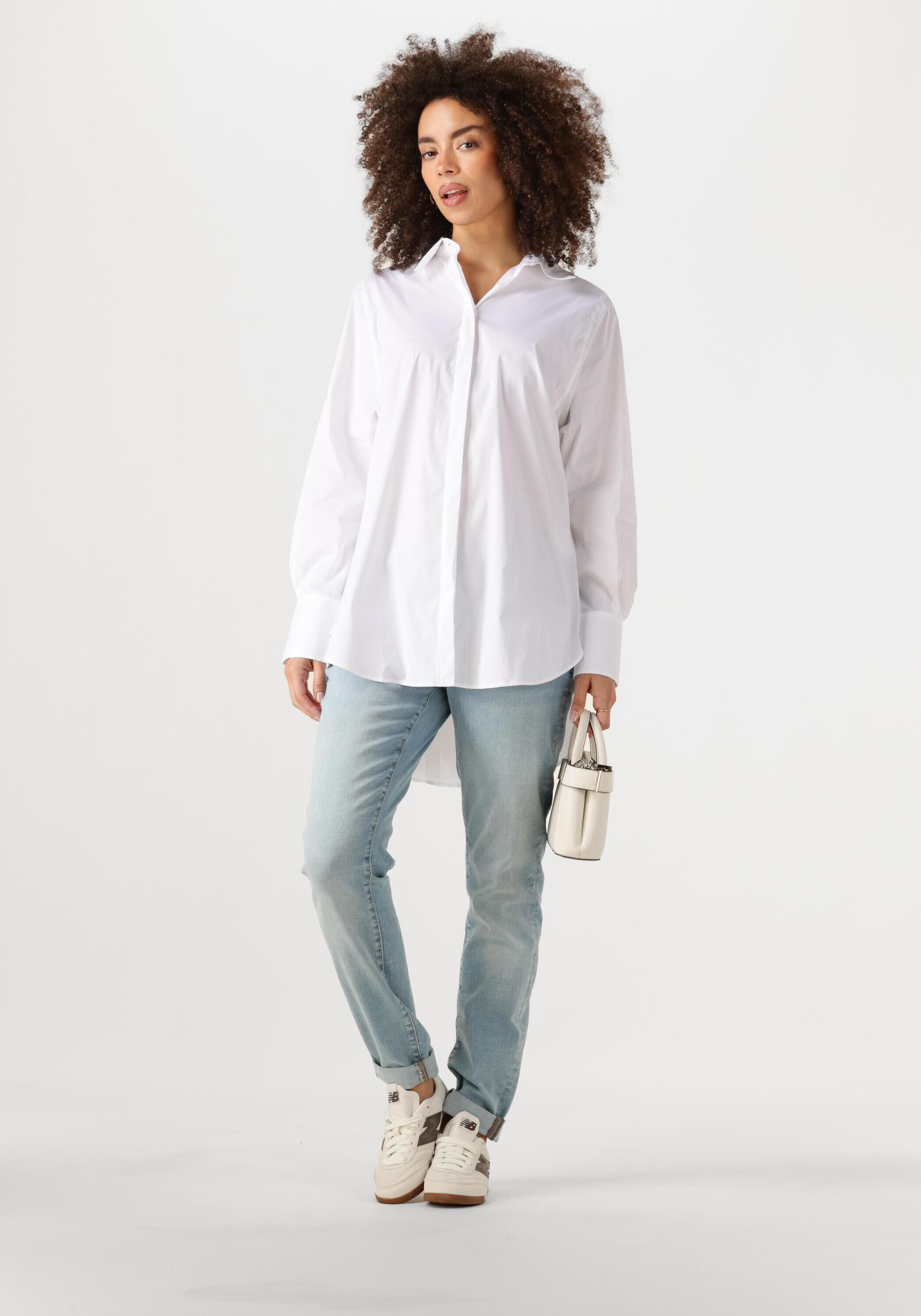 Lichtblauwe MOS MOSH Slim fit jeans MMNAOMI LIGHT PERLA JEANS | Omoda