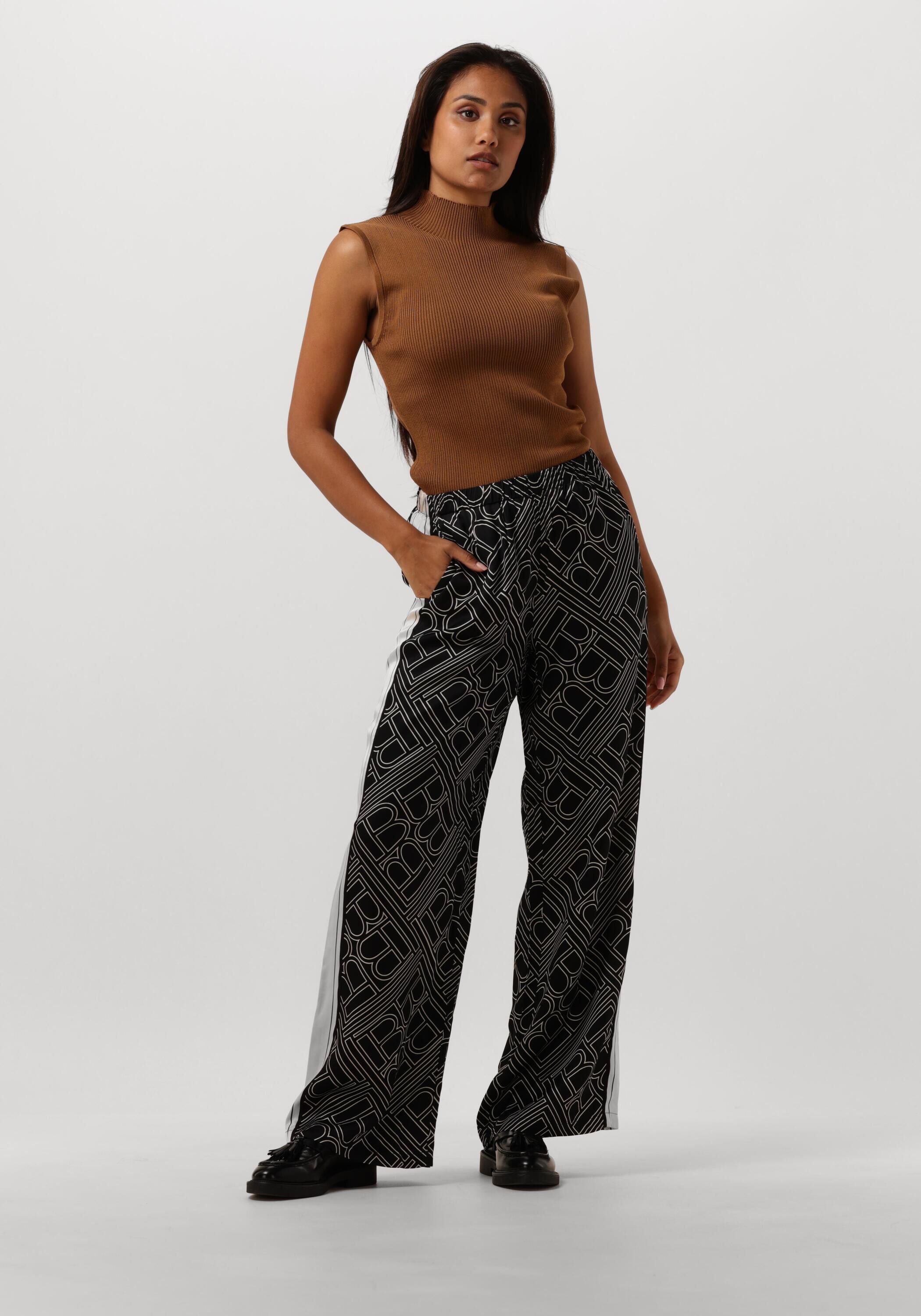 Zwarte BRUUNS BAZAAR Wijde broek FLORET RINA PANTS | Omoda