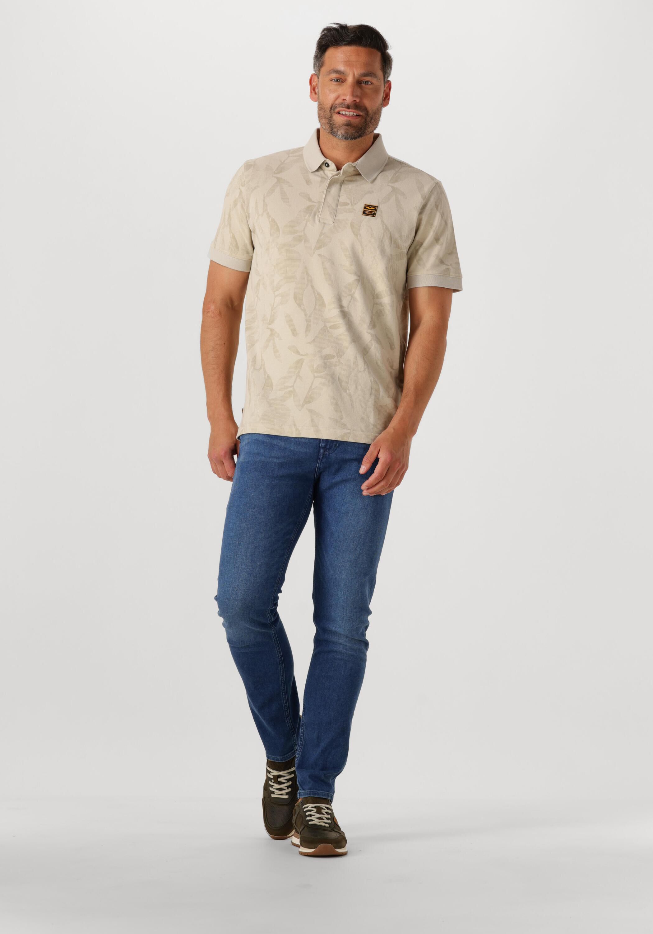 Beige PME LEGEND Polo TWO TONE PIQUE PRINTED | Omoda