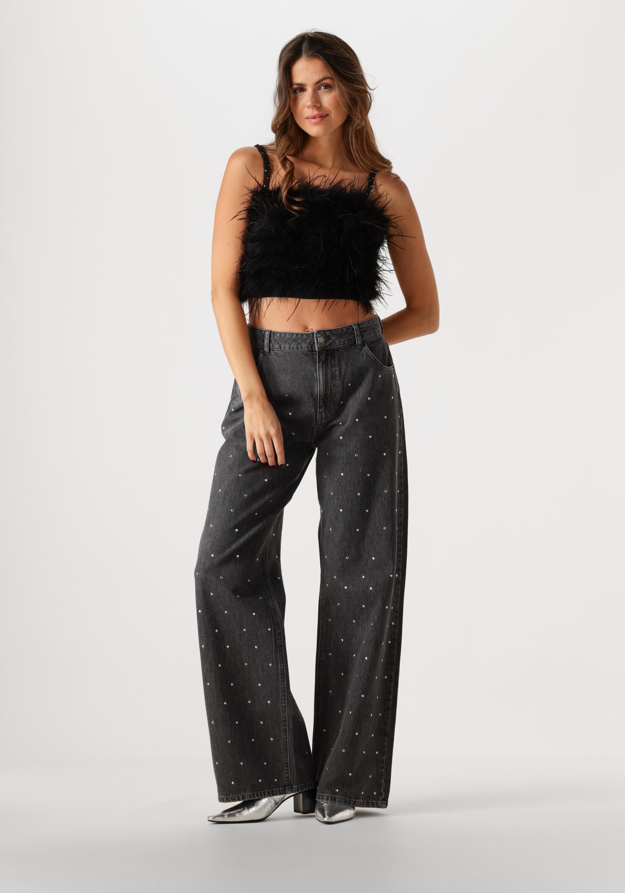Zwarte HARPER & YVE Top ISABELLA-SS | Omoda