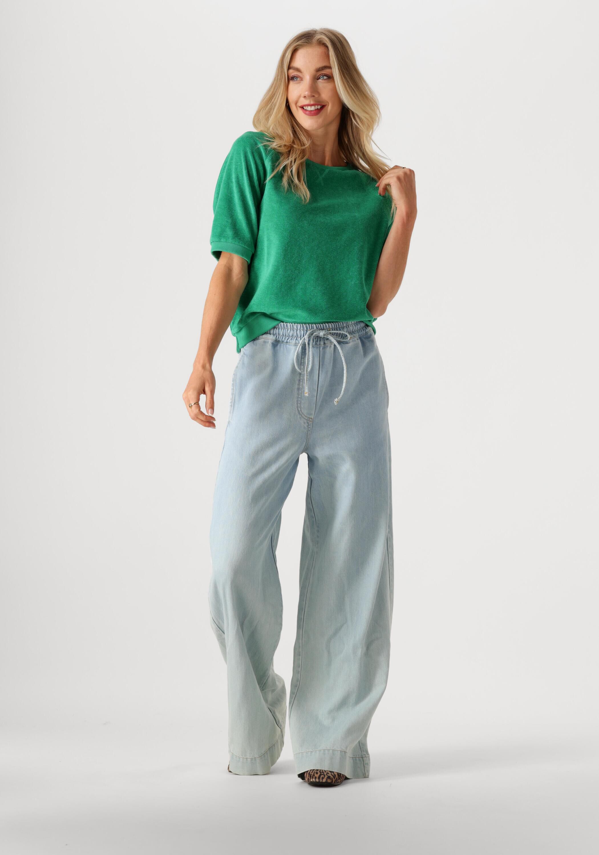 Blauwe BY-BAR Wide jeans JEFF DENIM PANT | Omoda
