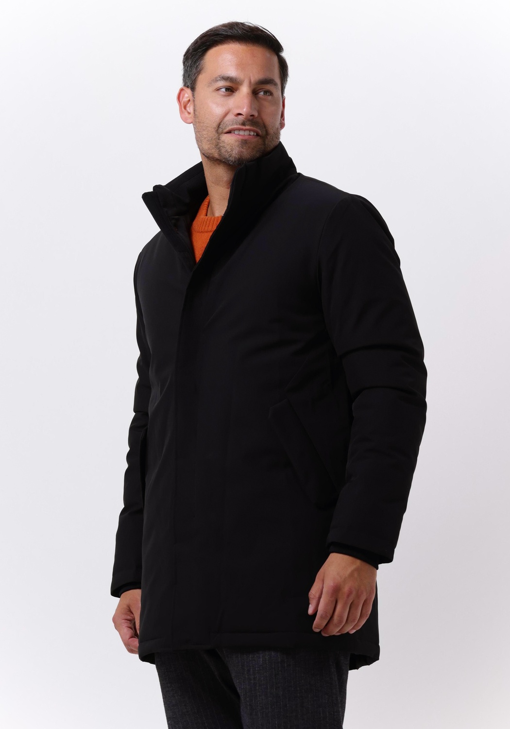 Zwarte SELECTED MEN Jack PEEL COAT B | Omoda