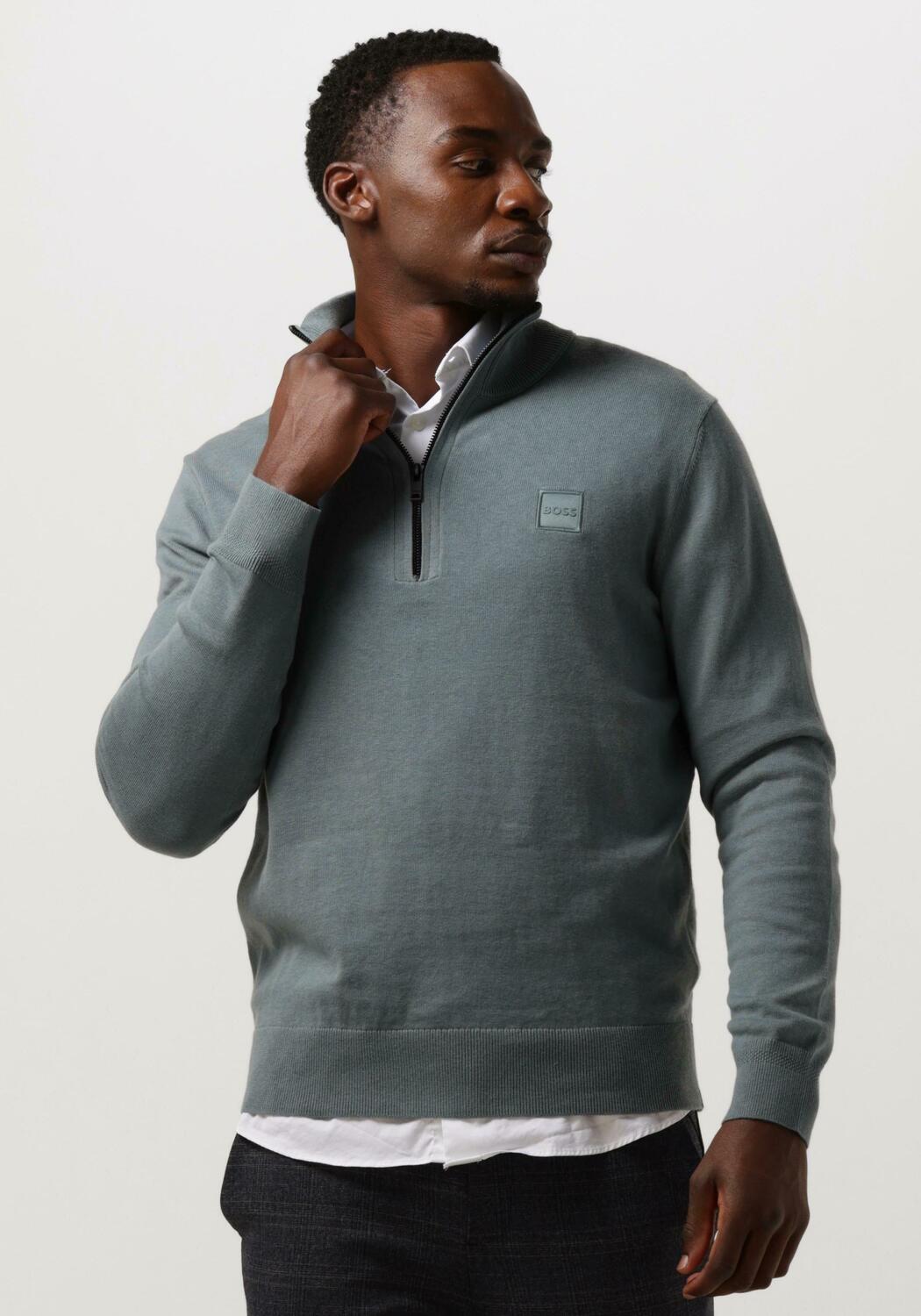 Groene BOSS ORANGE Trui KANOBIX | Omoda