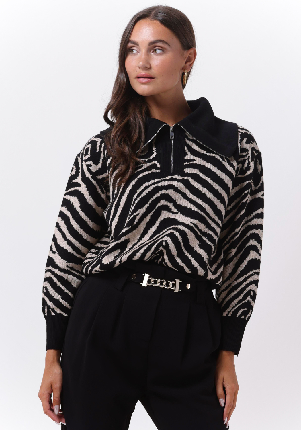 Beige SUNCOO Trui PATERN | Omoda