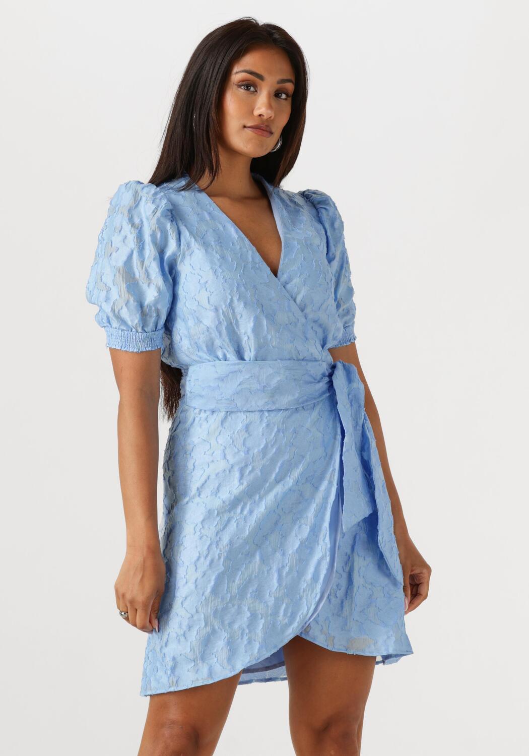 Lichtblauwe FREEBIRD Mini jurk BLOSSOM MINI | Omoda