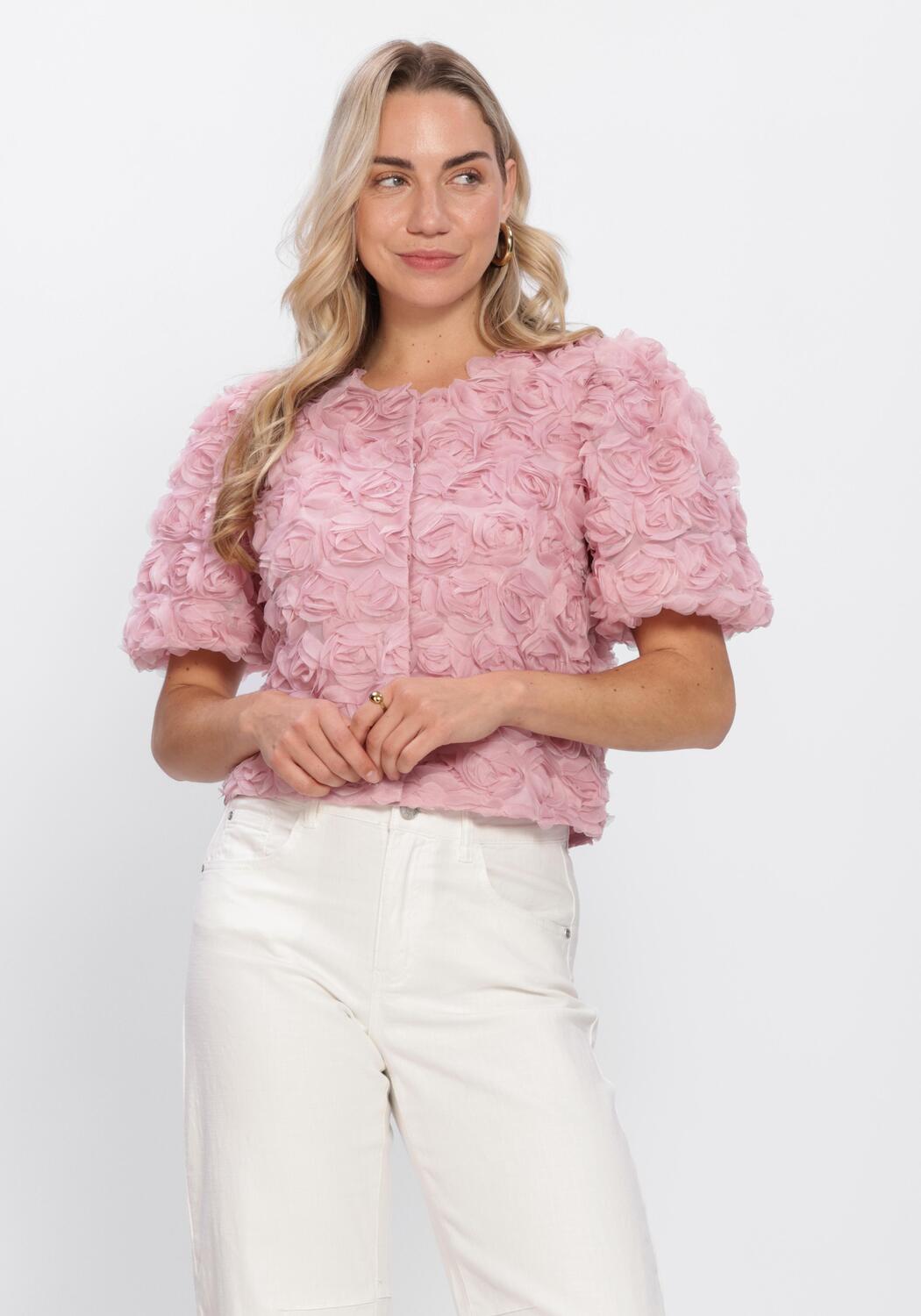 Lichtroze FREEBIRD Blazer F-WV-3D-FLOWER-26-1 | Omoda