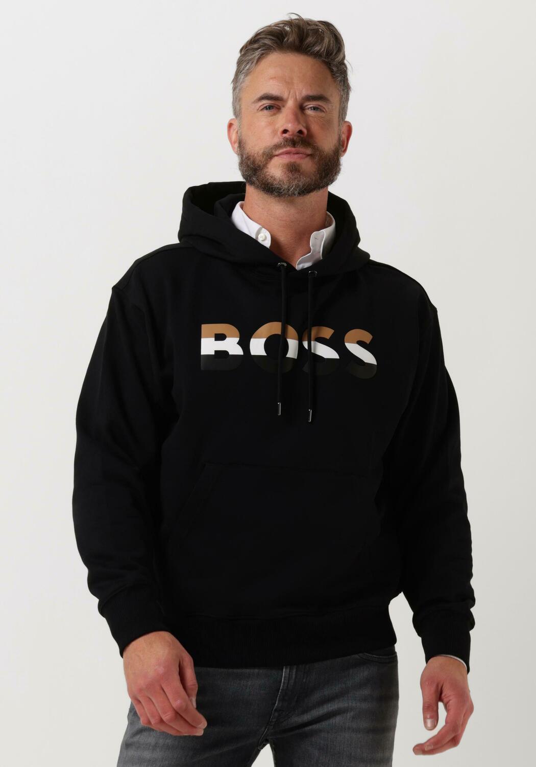 Zwarte BOSS Sweater ECONY2-IN 10249429 01 | Omoda