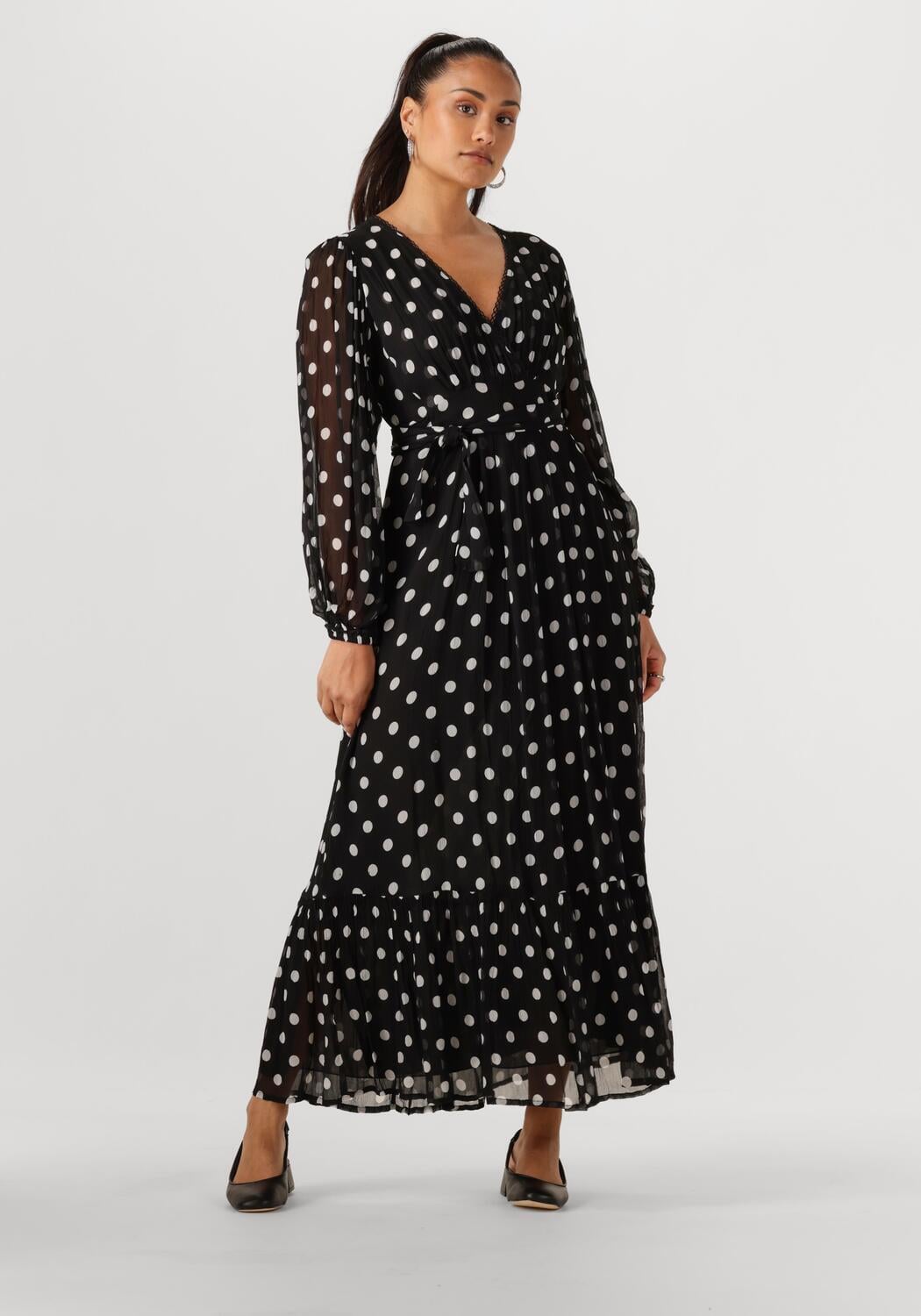 Zwarte MOLIIN Maxi jurk QUEEN | Omoda
