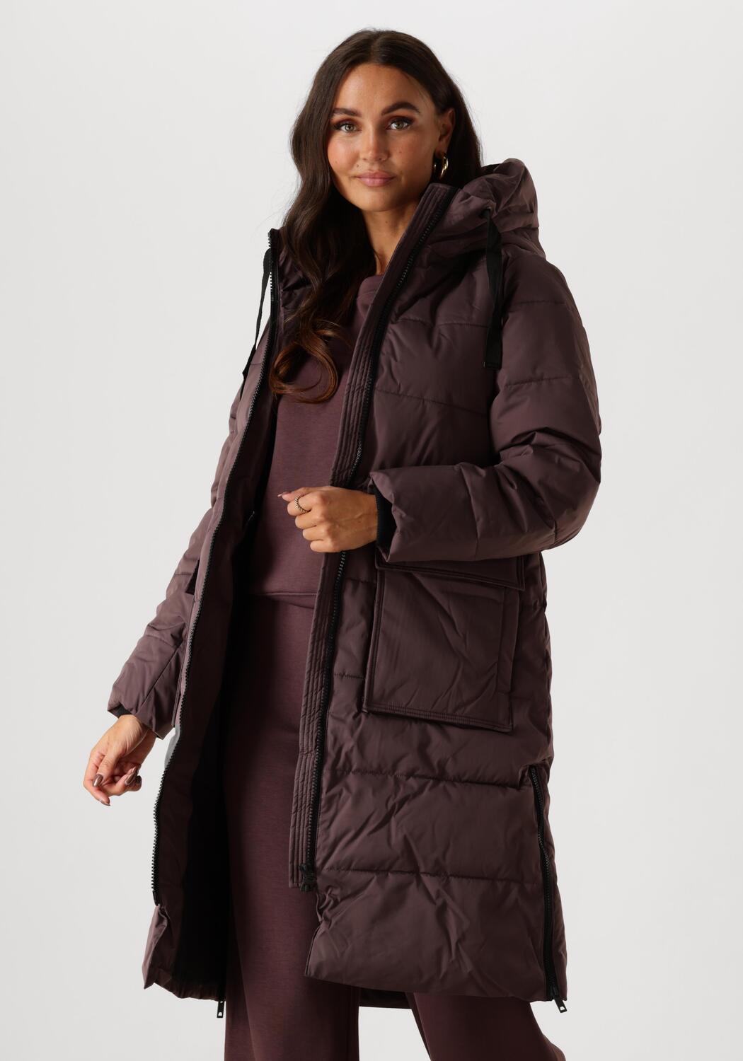 Paarse MSCH COPENHAGEN Gewatteerde jas MSCHPAVINARIA ZIP JACKET | Omoda