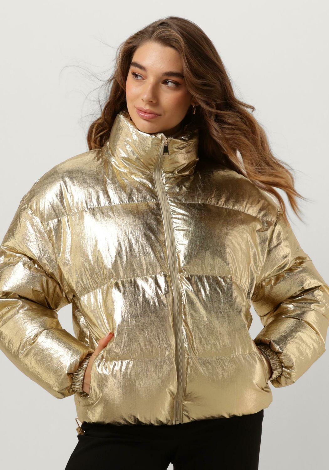 Gouden JANICE Gewatteerde jas PUFFER JAS DAMES JAX | Omoda