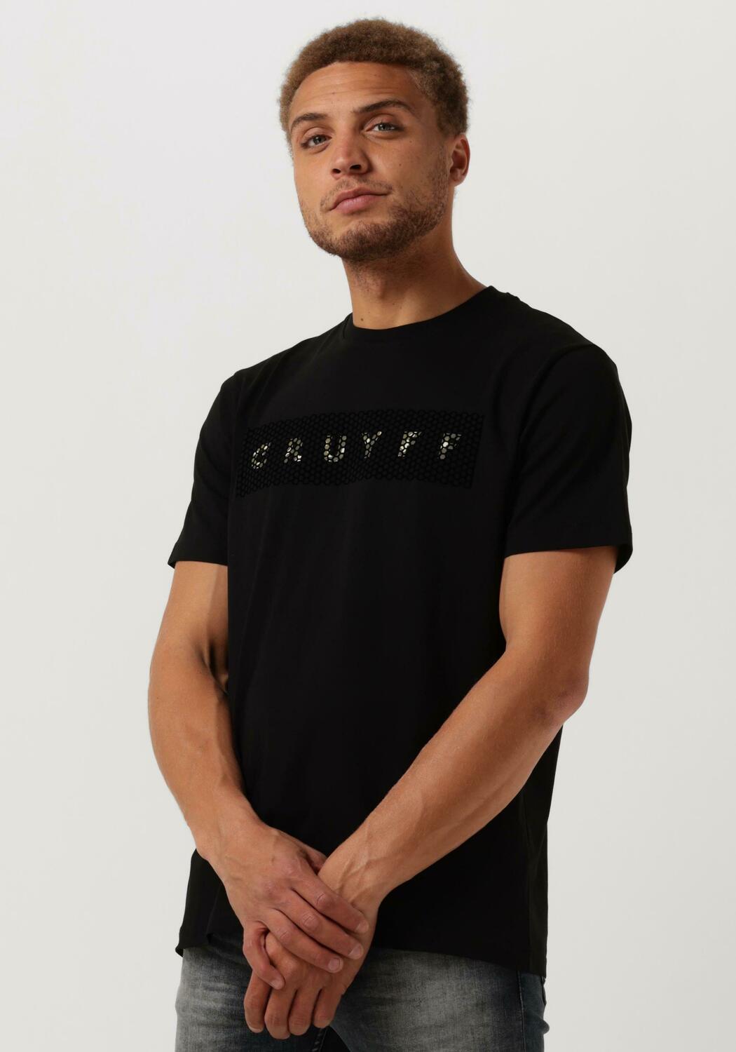 Zwarte CRUYFF T-shirt CAMO TEE | Omoda