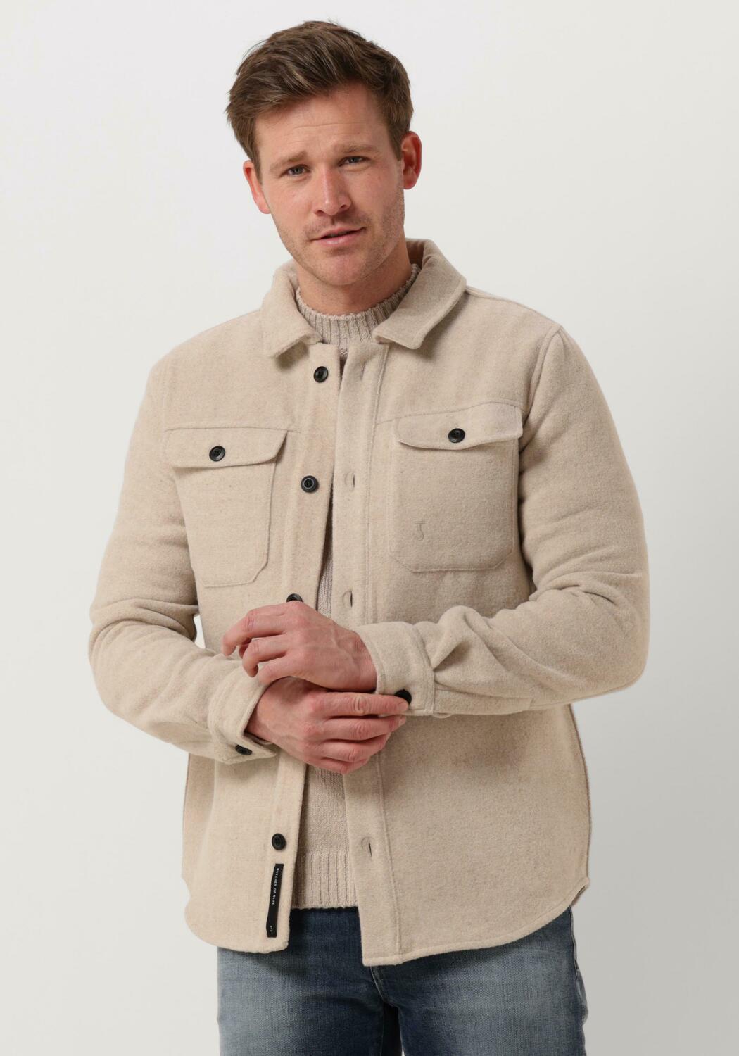 Beige BUTCHER OF BLUE Overshirt OSAKA WOOL OVERSHIRT | Omoda