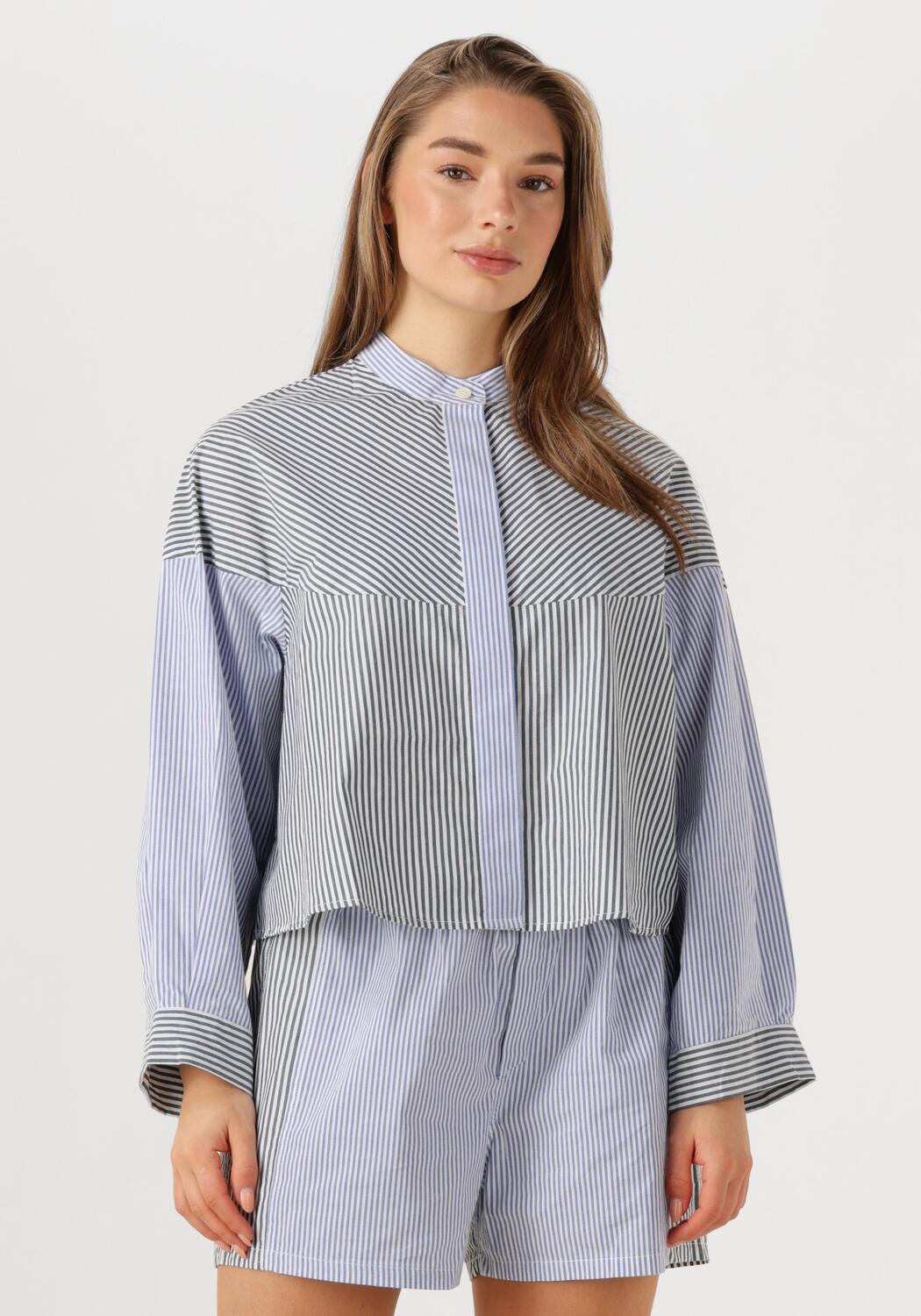 Blauwe ANTIK BATIK Blouses MARTIN BLOUSE | Omoda