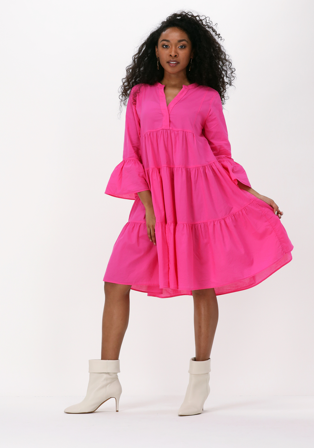 Fuchsia DEVOTION Mini jurk DILOS | Omoda