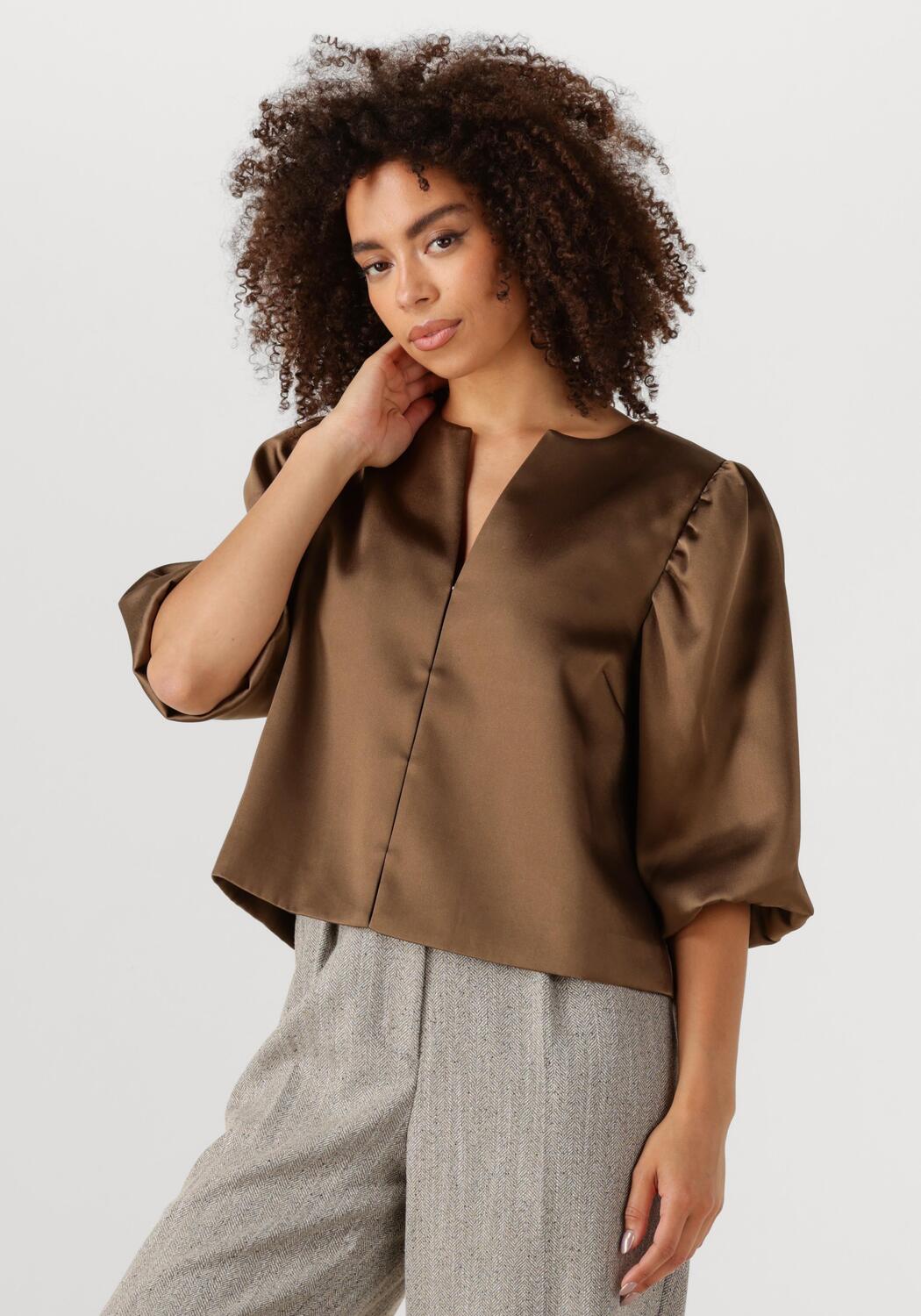 Bruine SECOND FEMALE Blouses PERLLA BLOUSE | Omoda