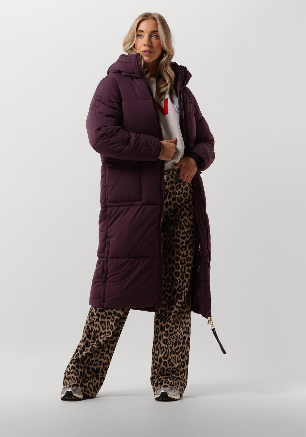 Paarse HARPER & YVE Gewatteerde jas YITTY-CO | Omoda